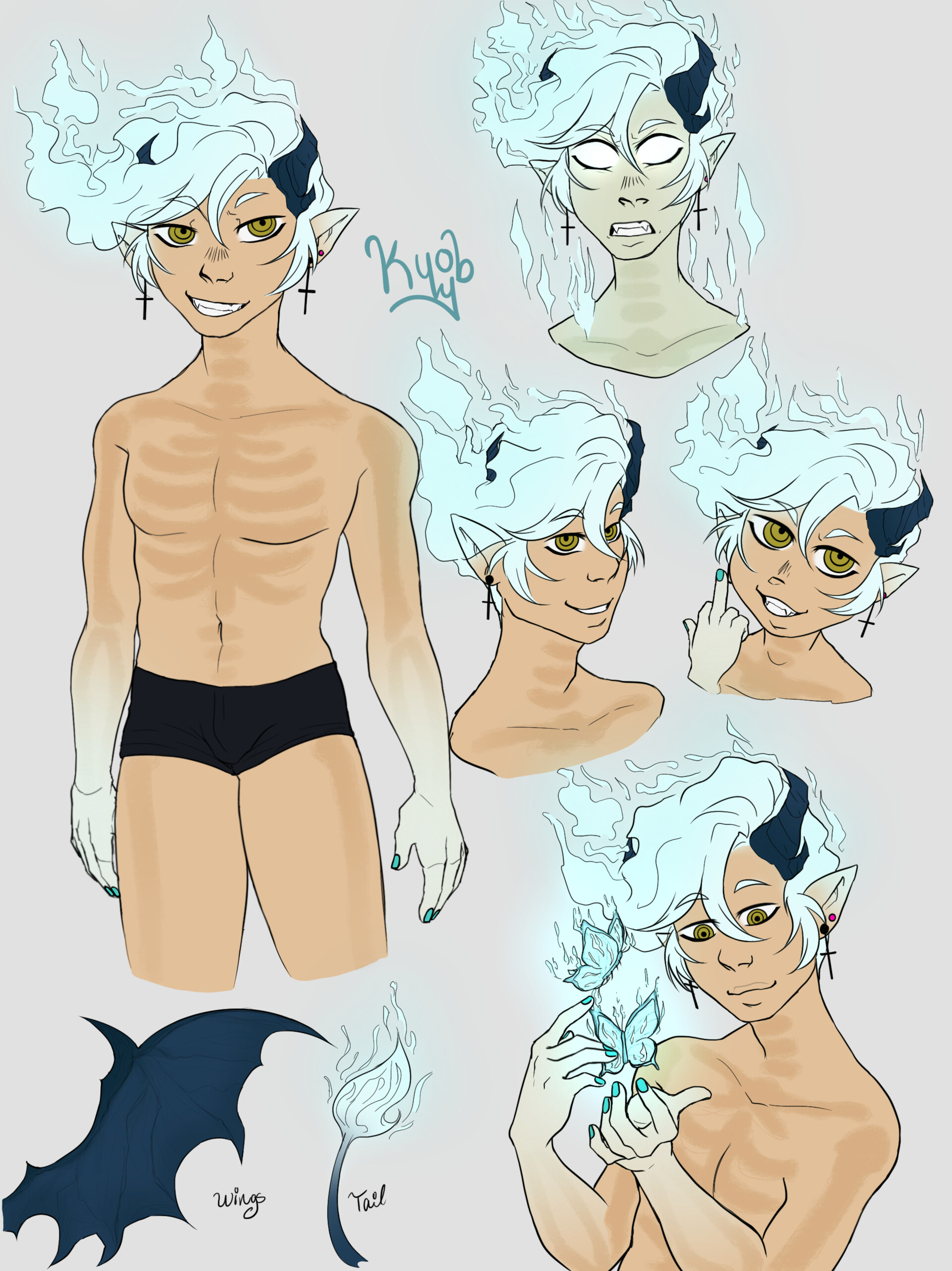 ArtStation - Reference sheet oc - Kai Caci