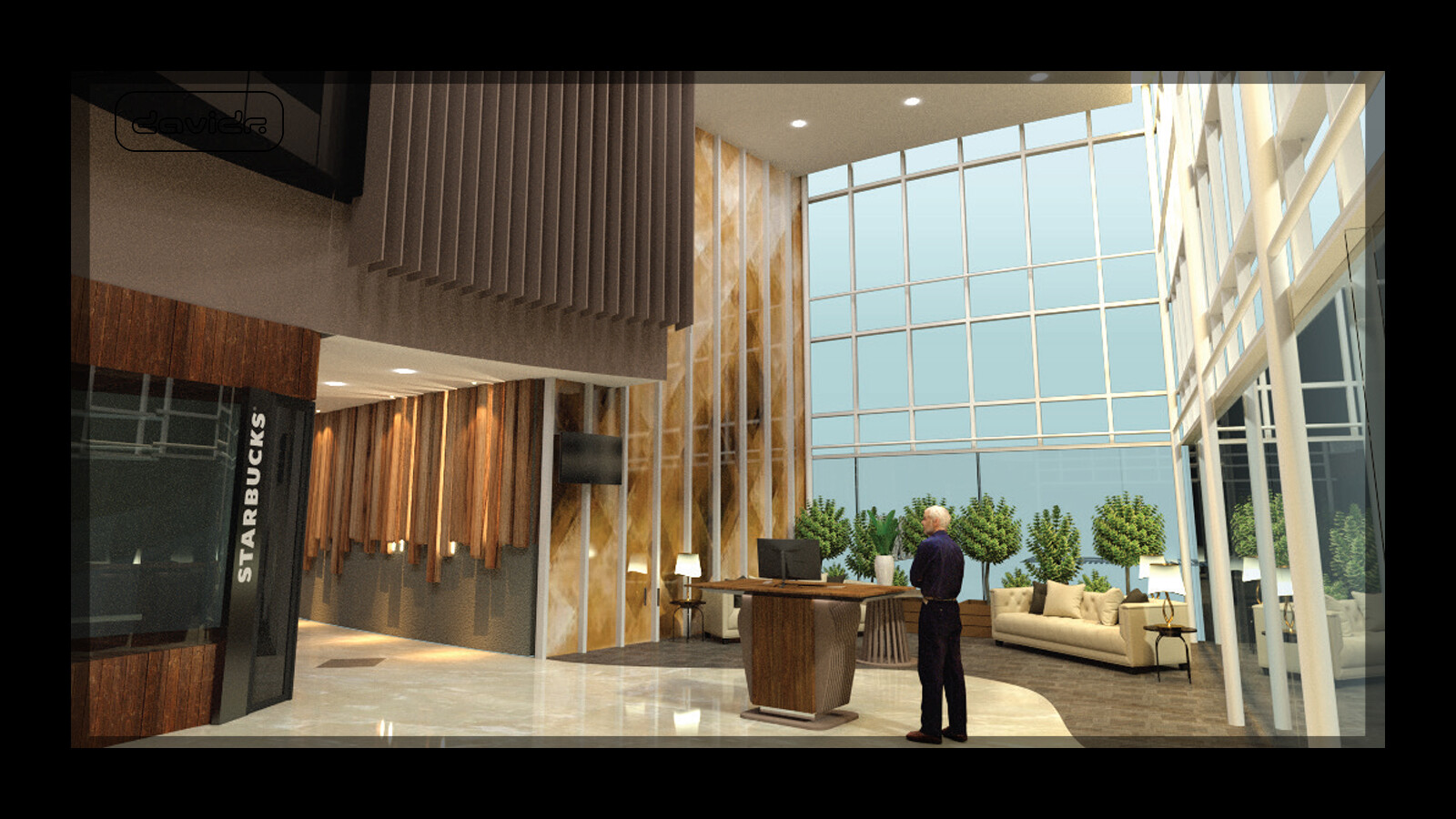ArtStation - FIF Building Lobby Interior