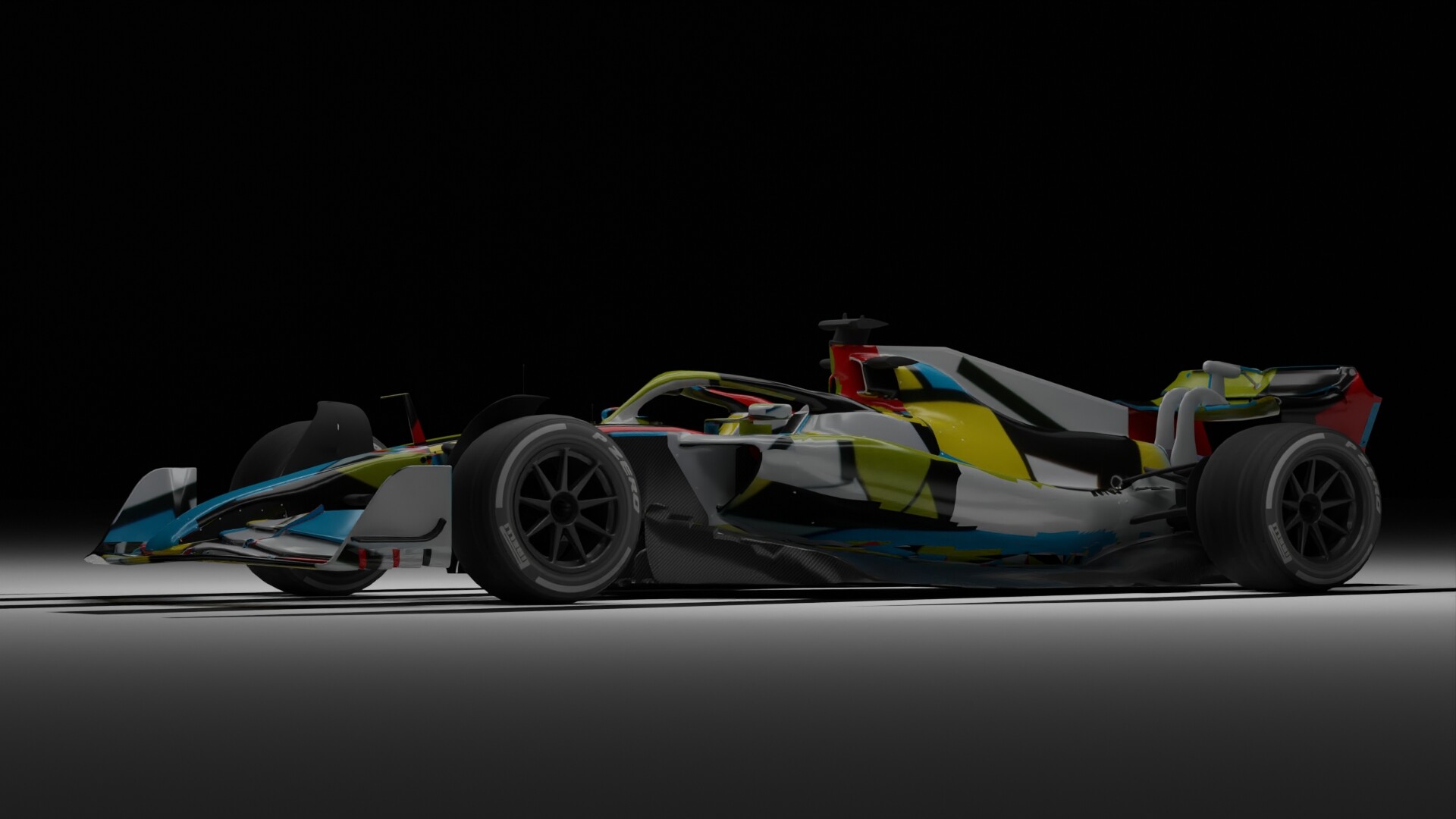 ArtStation - Formula 1 HONGWORKS Abstract livery