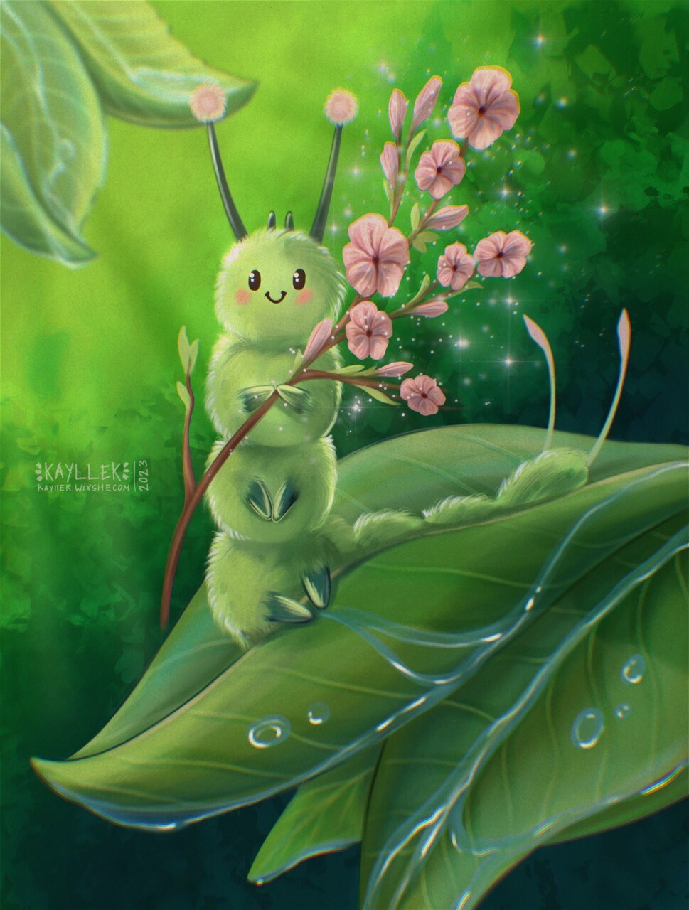 ArtStation - Cute caterpillar
