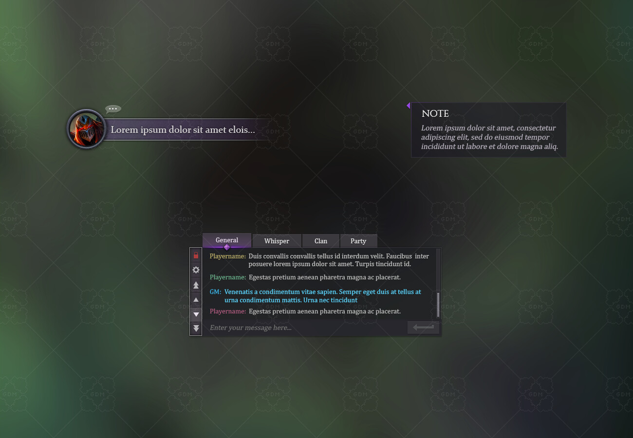 ISPOLIN DESIGN - PURPLE LAND – RPG & MMO – Game Interface