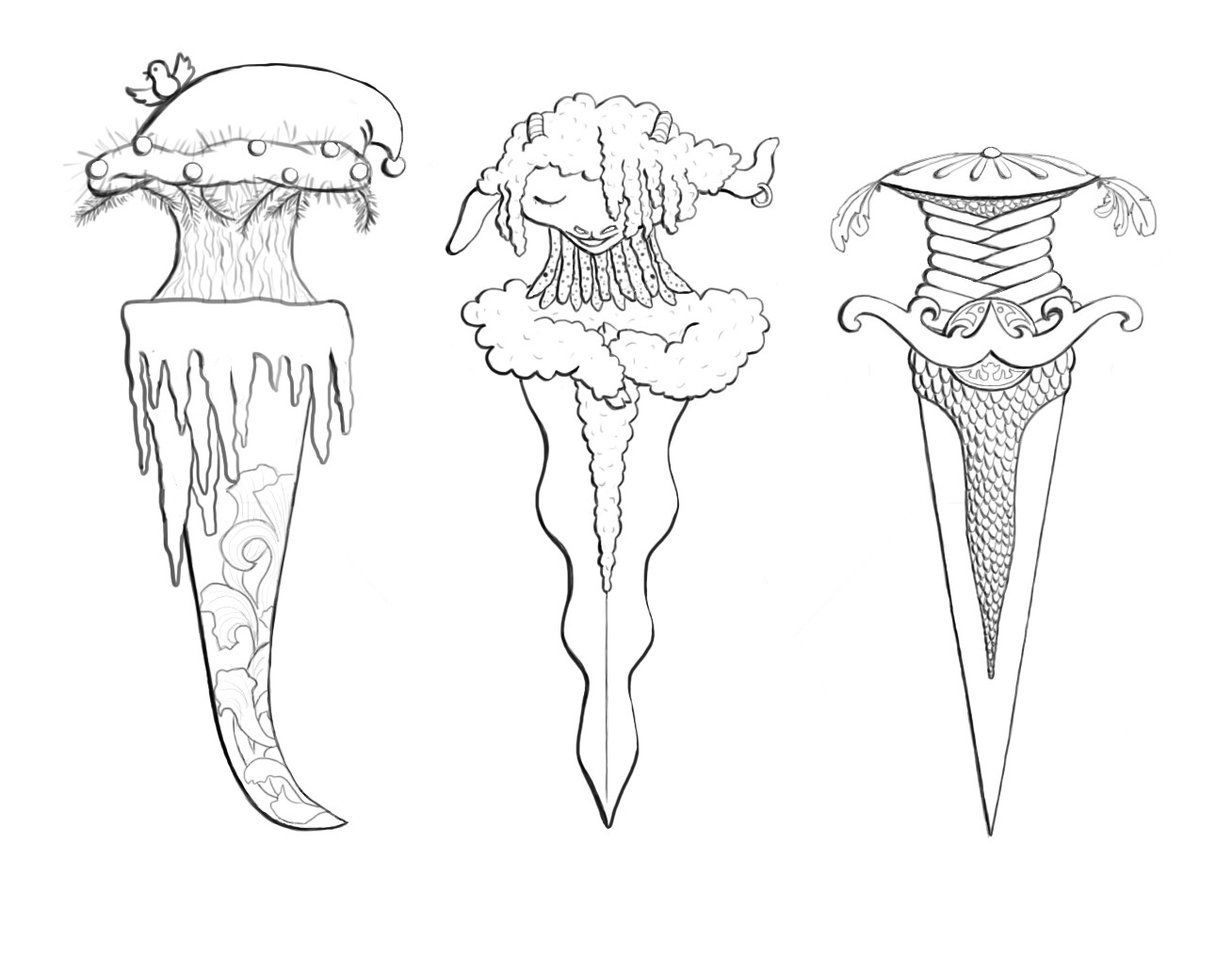 ArtStation - Sword sketches