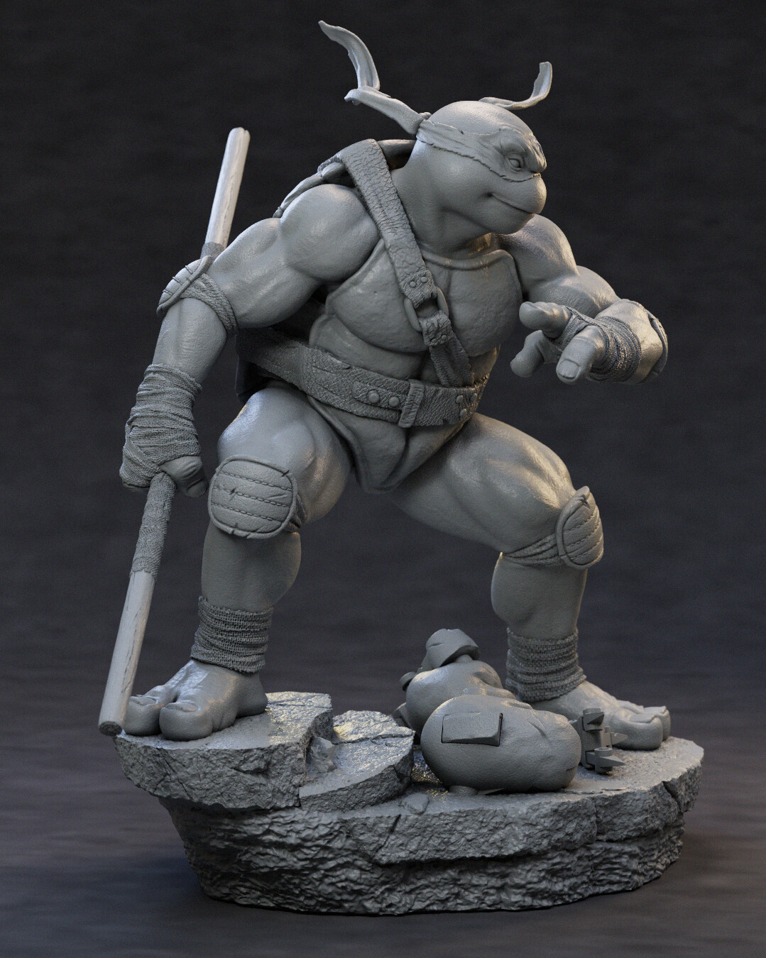 Luiz Alberto Alipio - Donatello TMNT Statue
