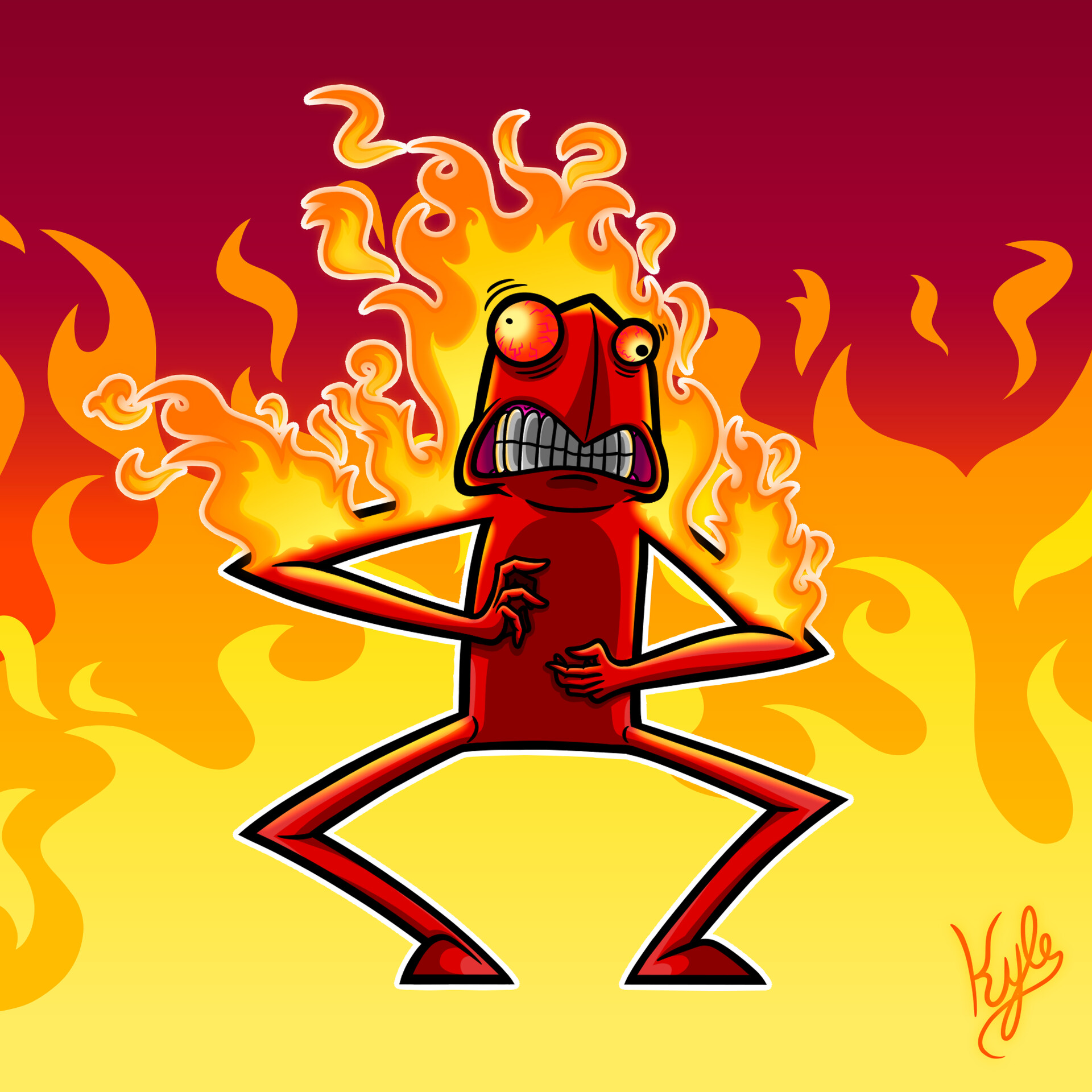 ArtStation - Burning thing redraw