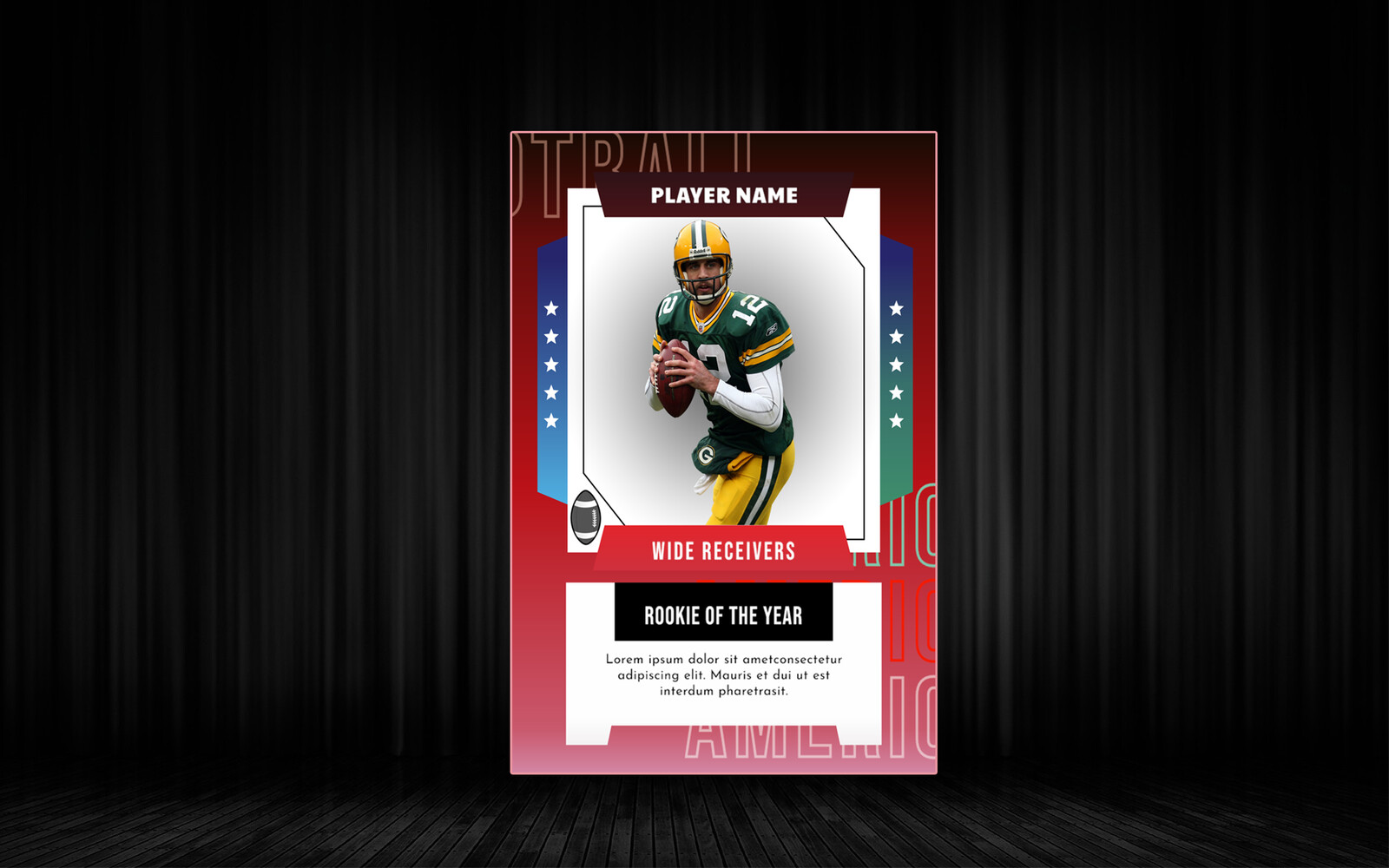Atomic templates - Sports Trading Card template V2