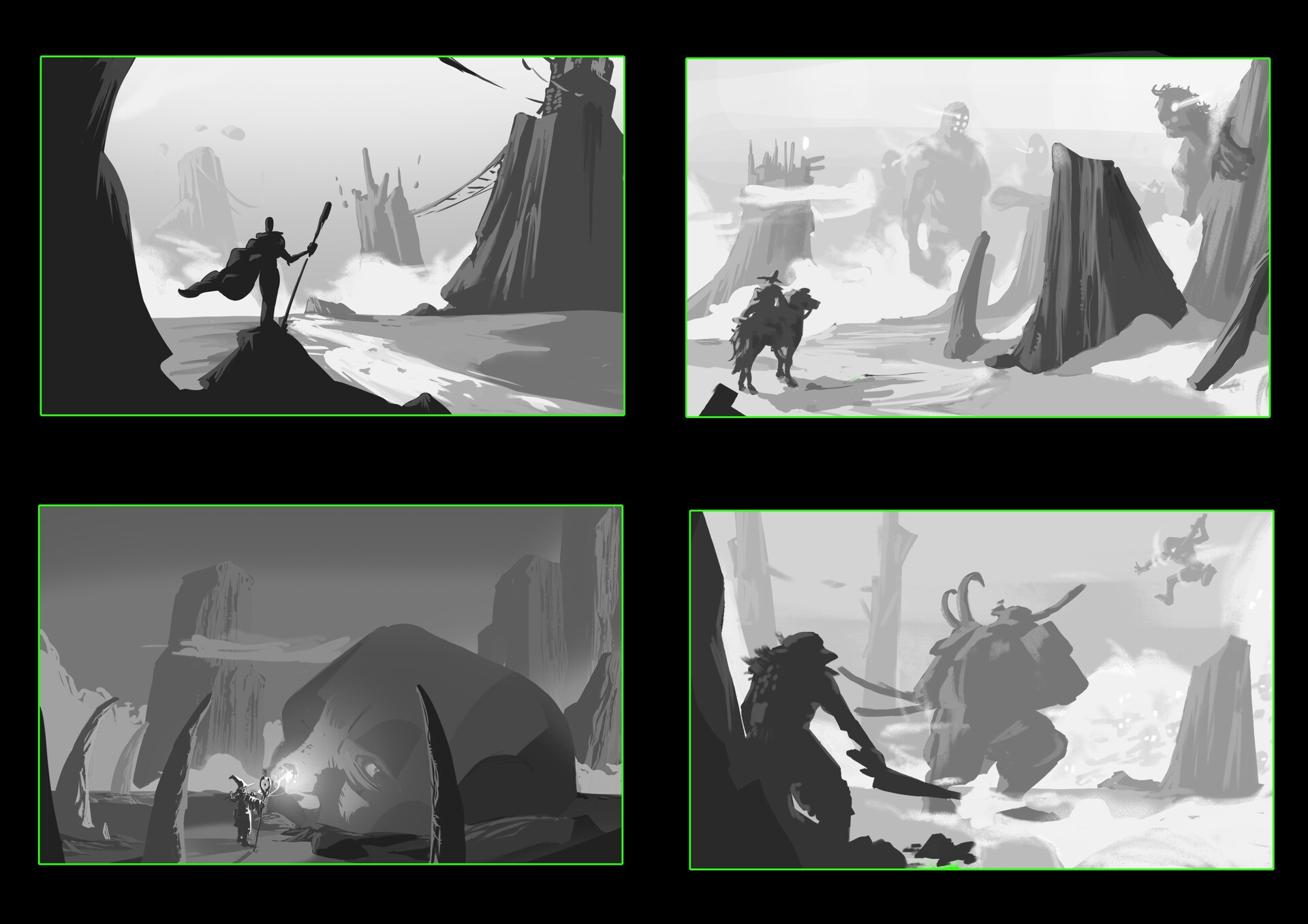 ArtStation - Some thumbnails study ️