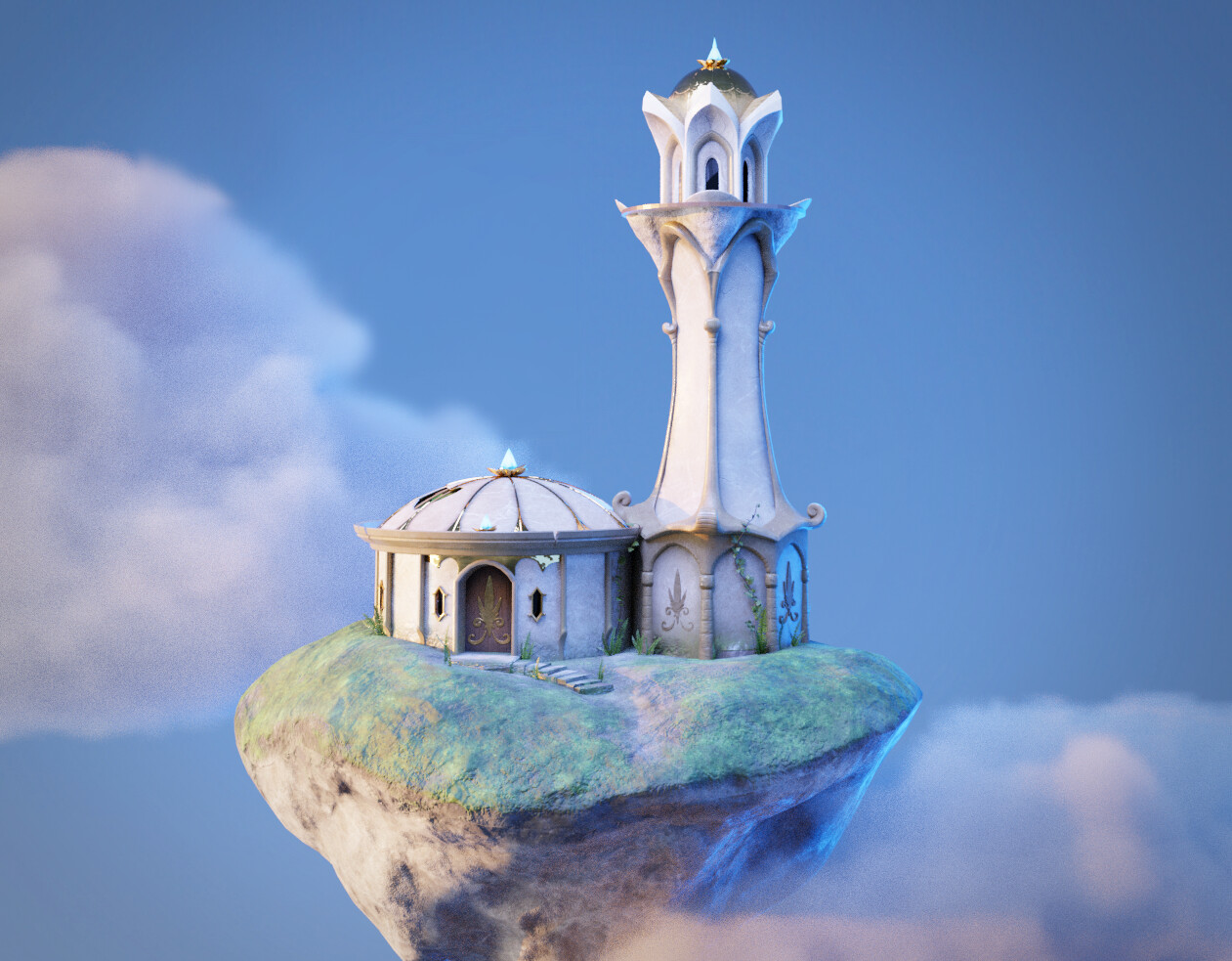 Simlion - Flying island with a Dream tower