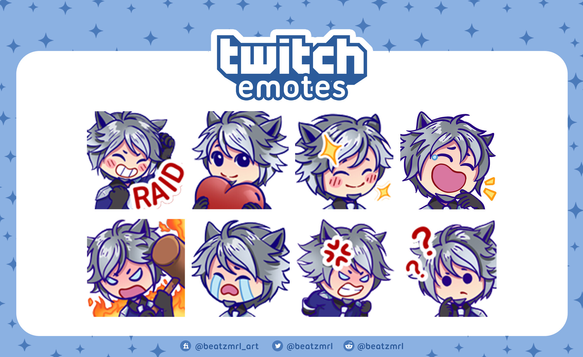 ArtStation - Twitch emote pack