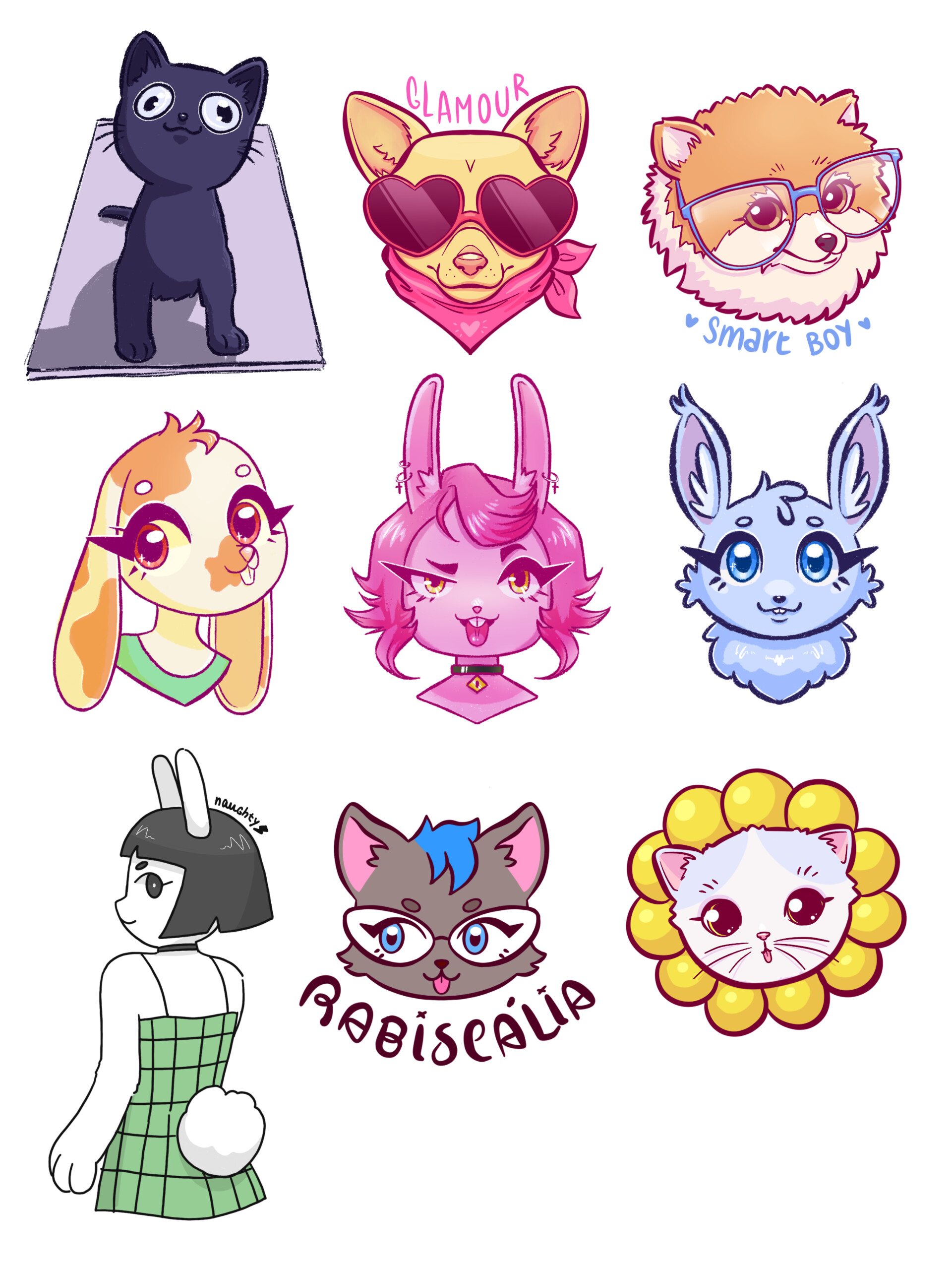 ArtStation - fur stickers