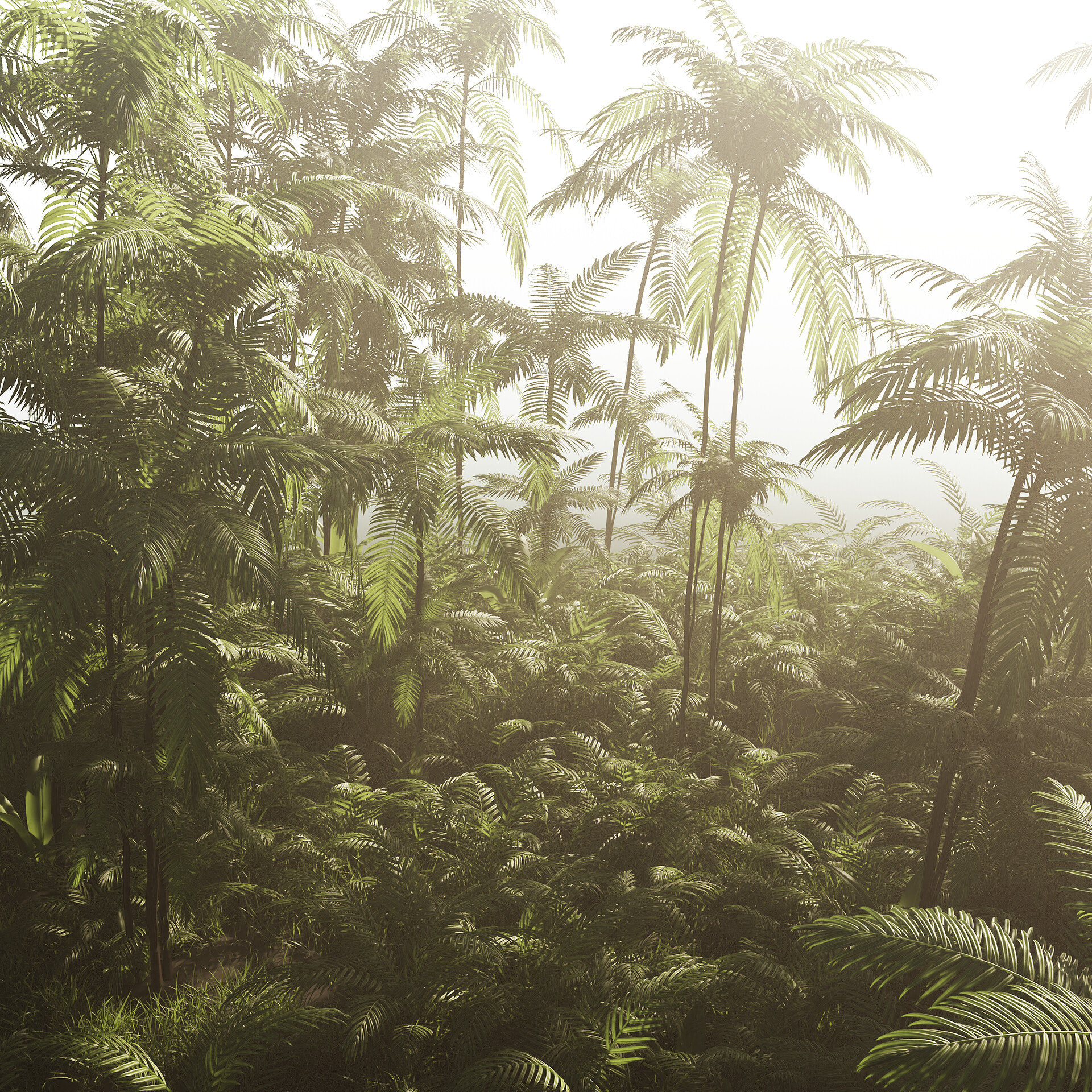 ArtStation - Jungle - Blender geo node exploration
