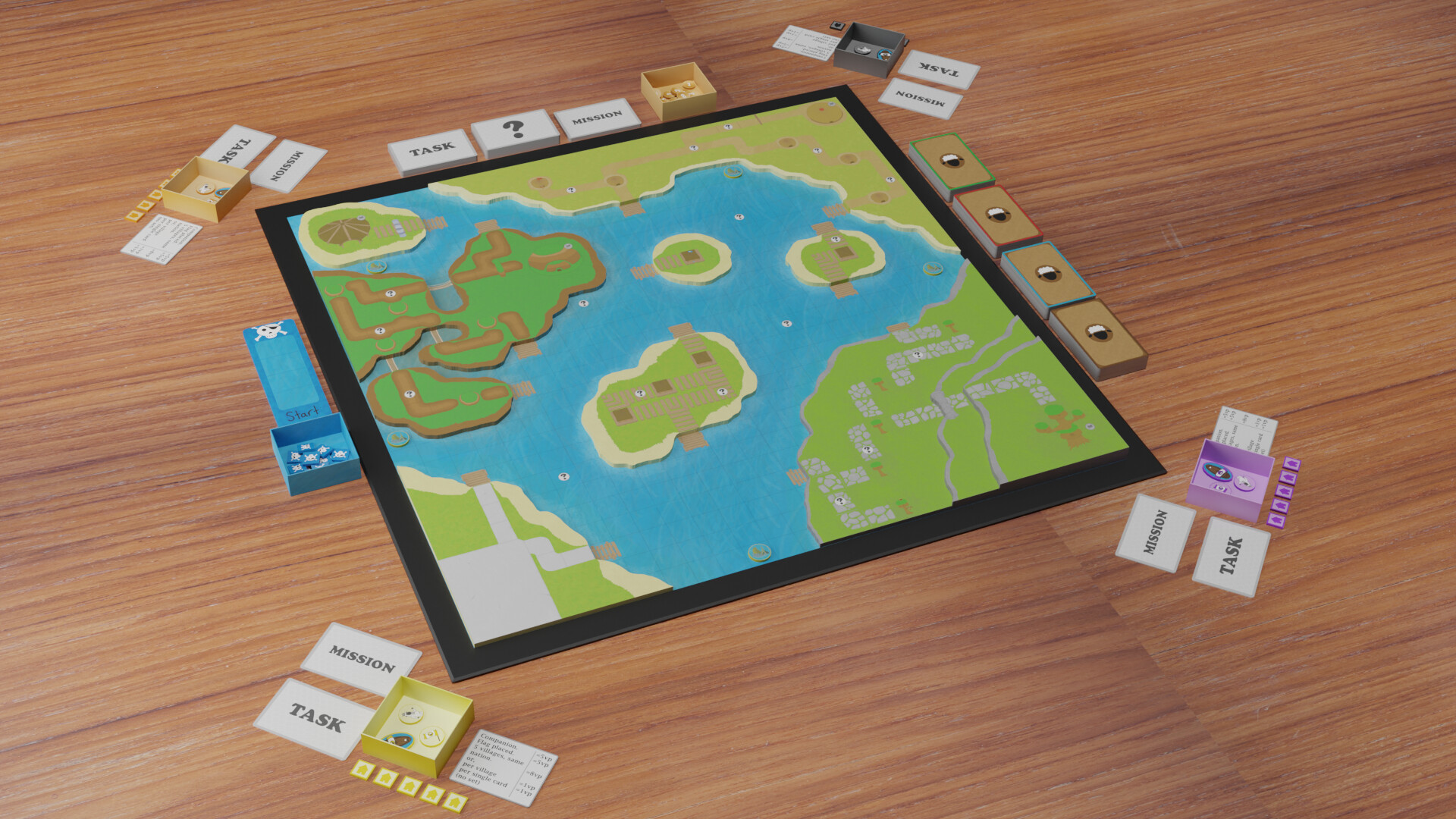 ArtStation - Boardgame Project (Nations Collide)