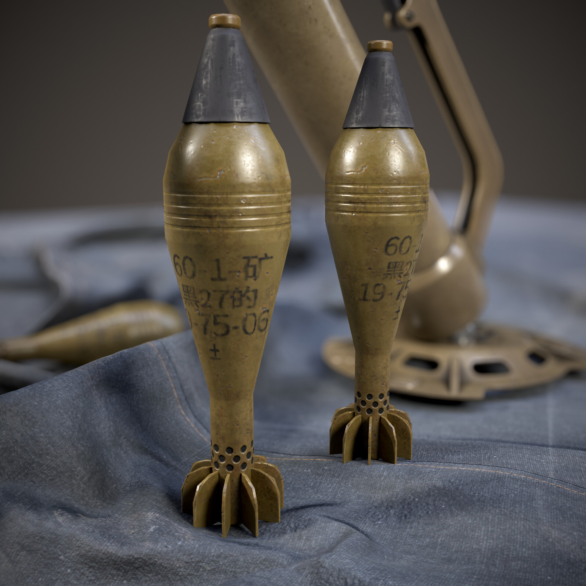 ArtStation - 60mm PLA mortar