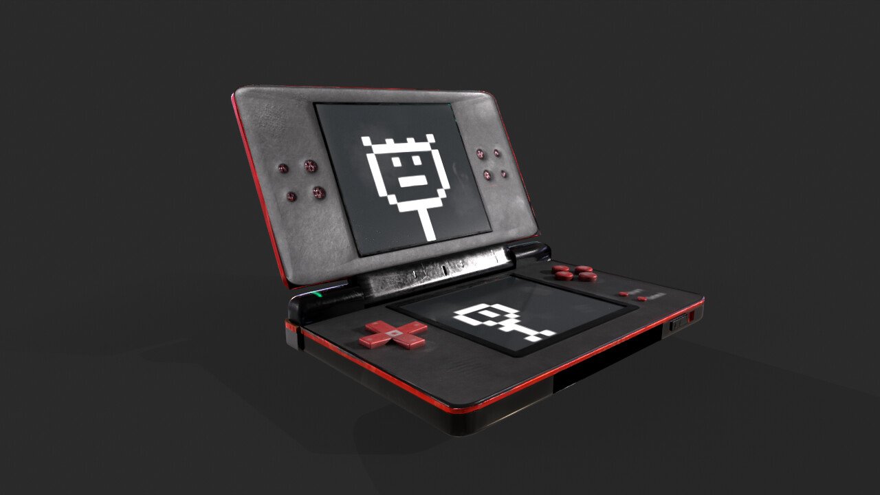 ArtStation - Low Poly Game Console Prop Semester 1