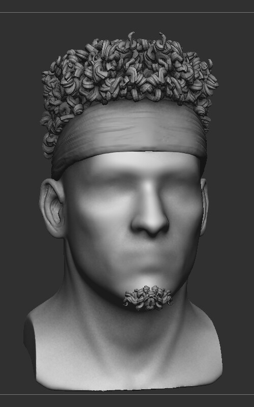 ArtStation - Faceless Athlete Bust Planters