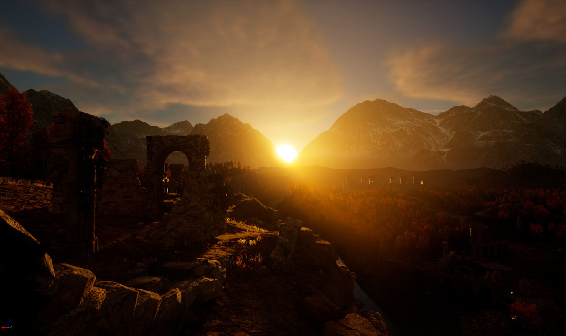 ArtStation - Unreal Engine 5 - The sunrise among the ruins