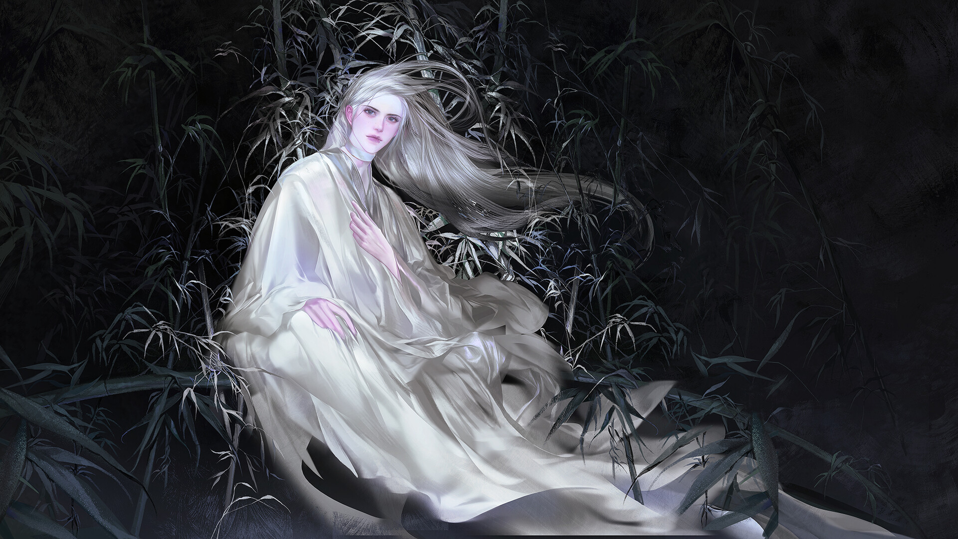 ArtStation - Spirit in bamboo grove