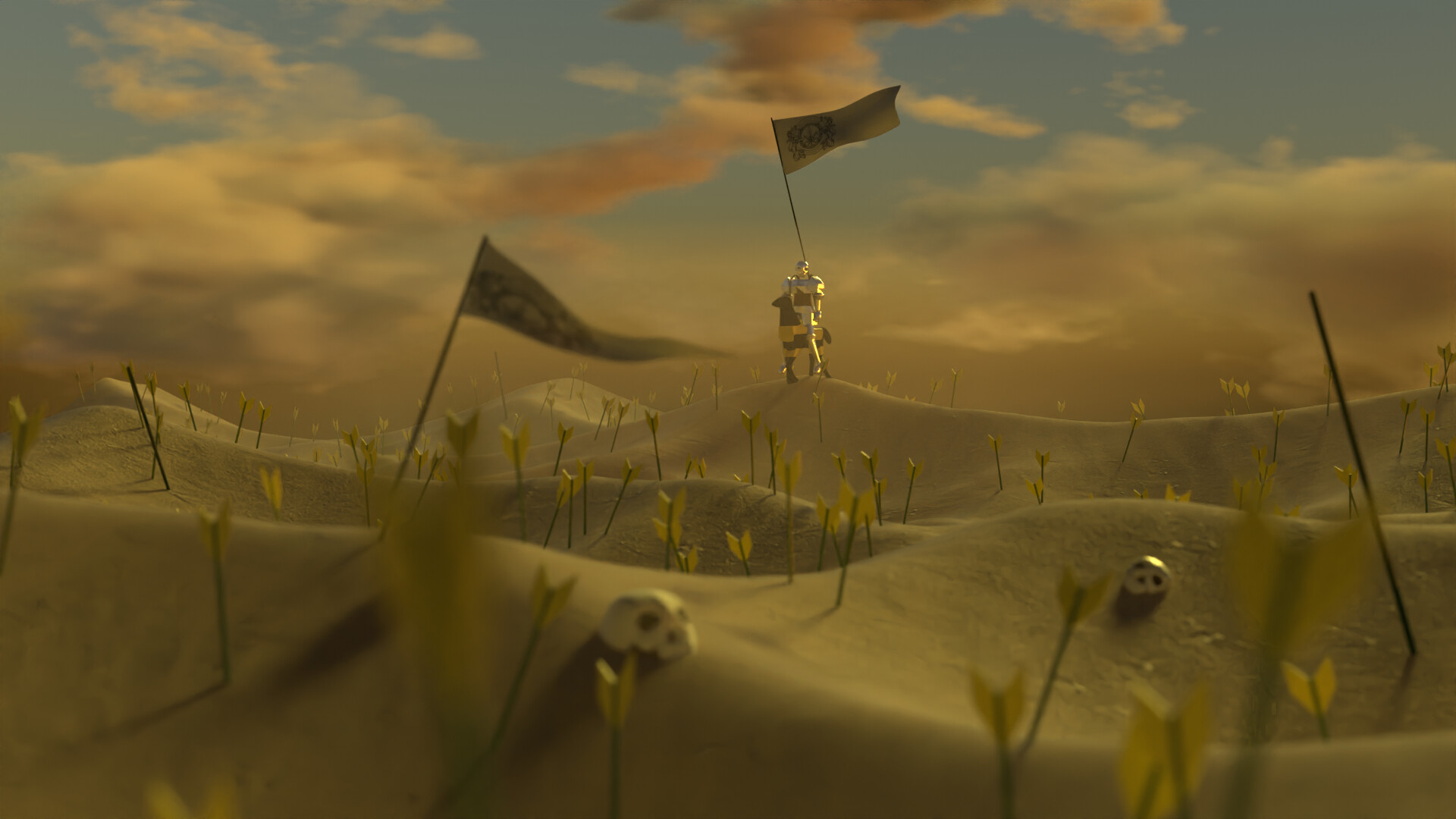 ArtStation - desert war zone