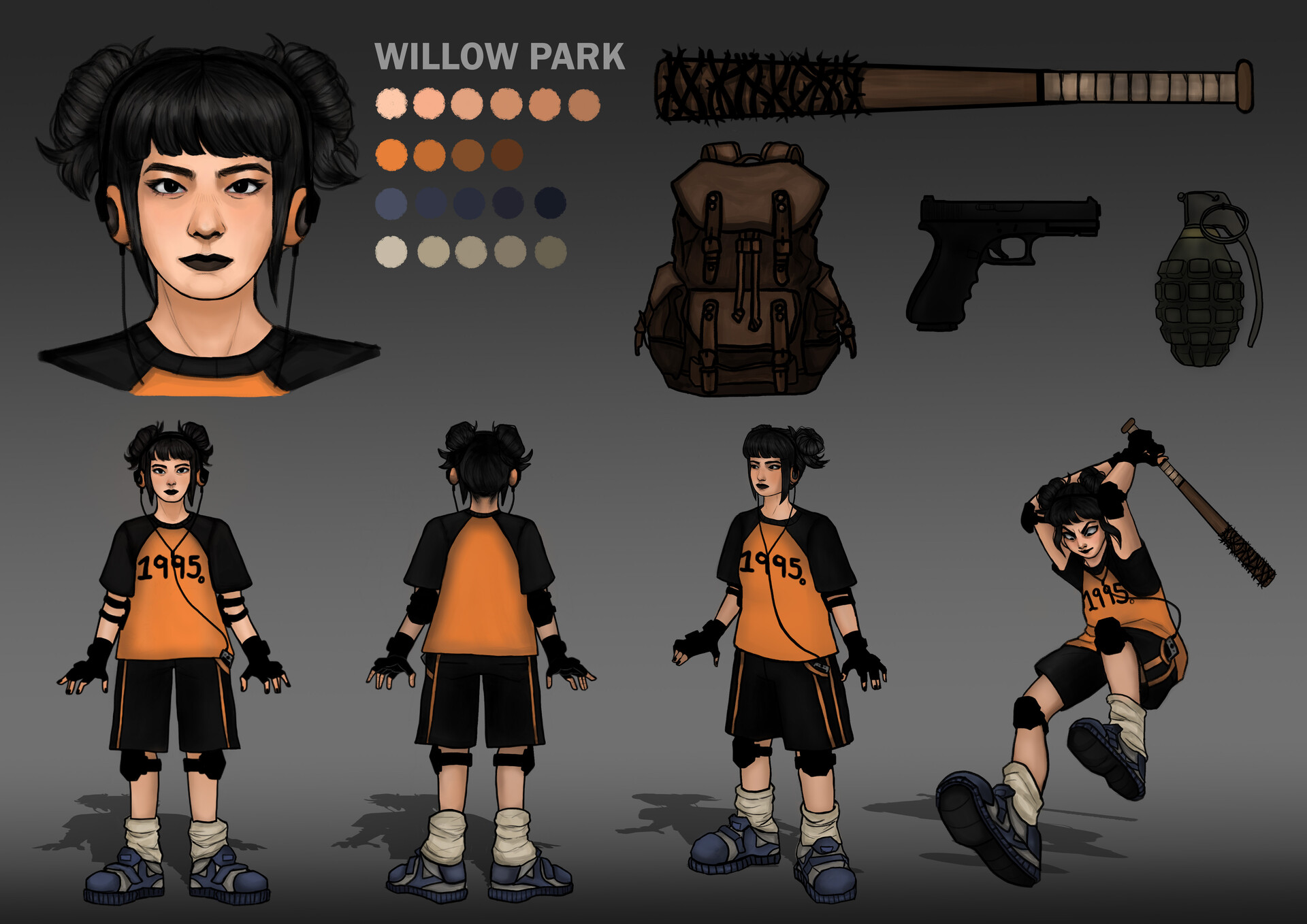 ArtStation - Willow Park - Original Character for Zombie Apocalypse