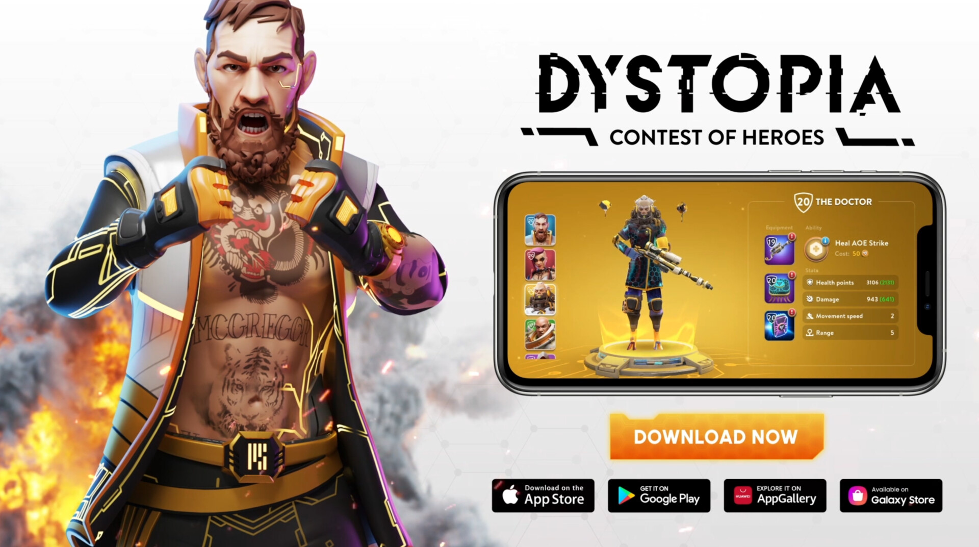 ArtStation - DYSTOPIA - Contest of Heroes / Marketing material