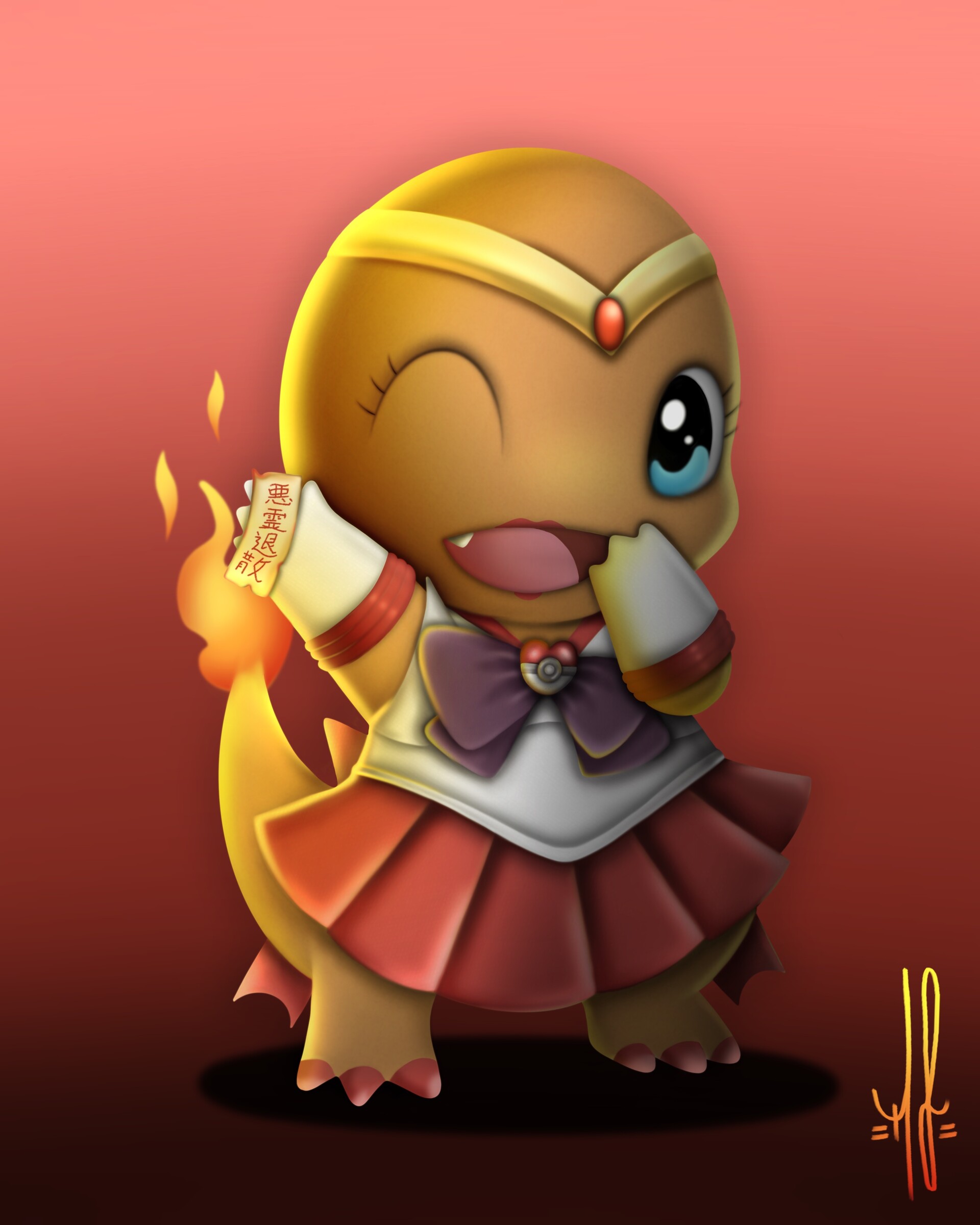 ArtStation - Sailor Charmander