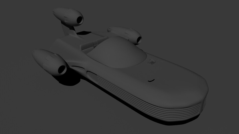ArtStation - Star Wars Landspeeder Model 3D