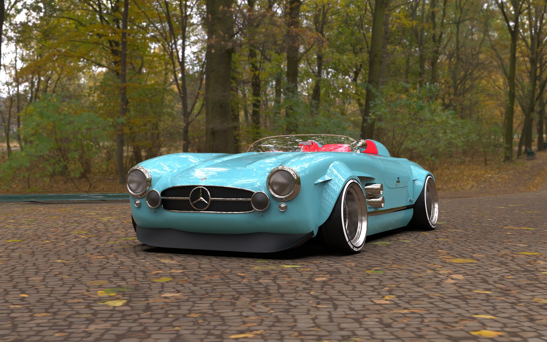 ArtStation - Mercedes 300SL