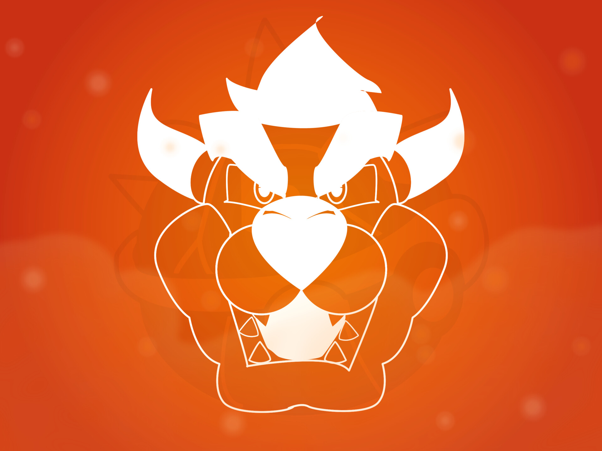 ArtStation - Minimalist Vector Wallpaper: Bowser