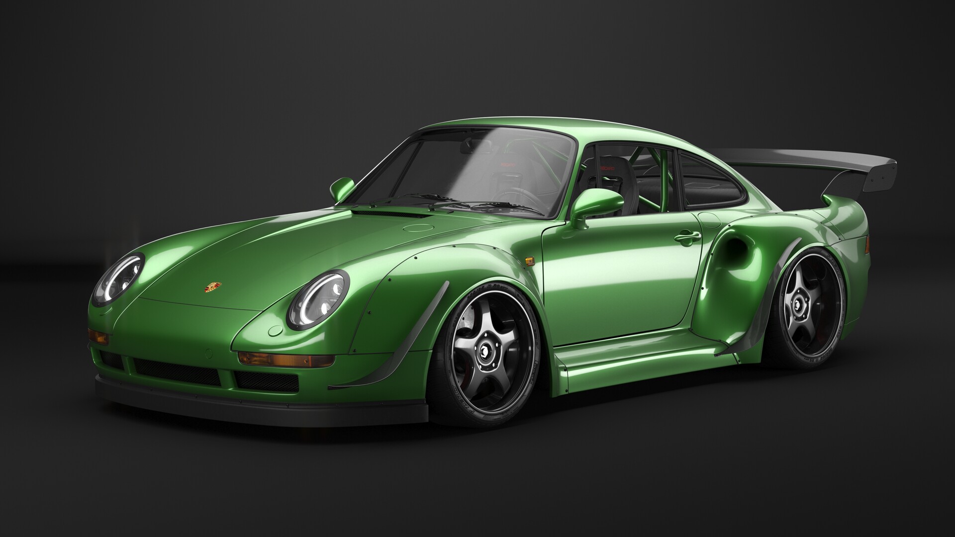 Roman Bovt - CGI 3d model Porsche 959 RWB my concept