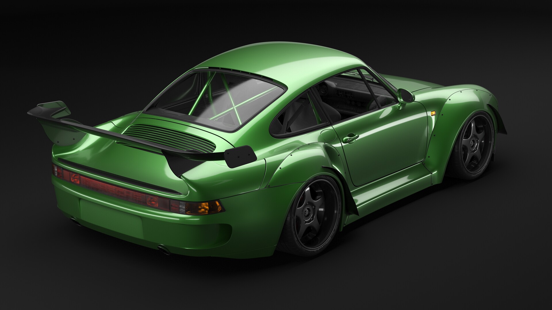 Roman Bovt - CGI 3d model Porsche 959 RWB my concept