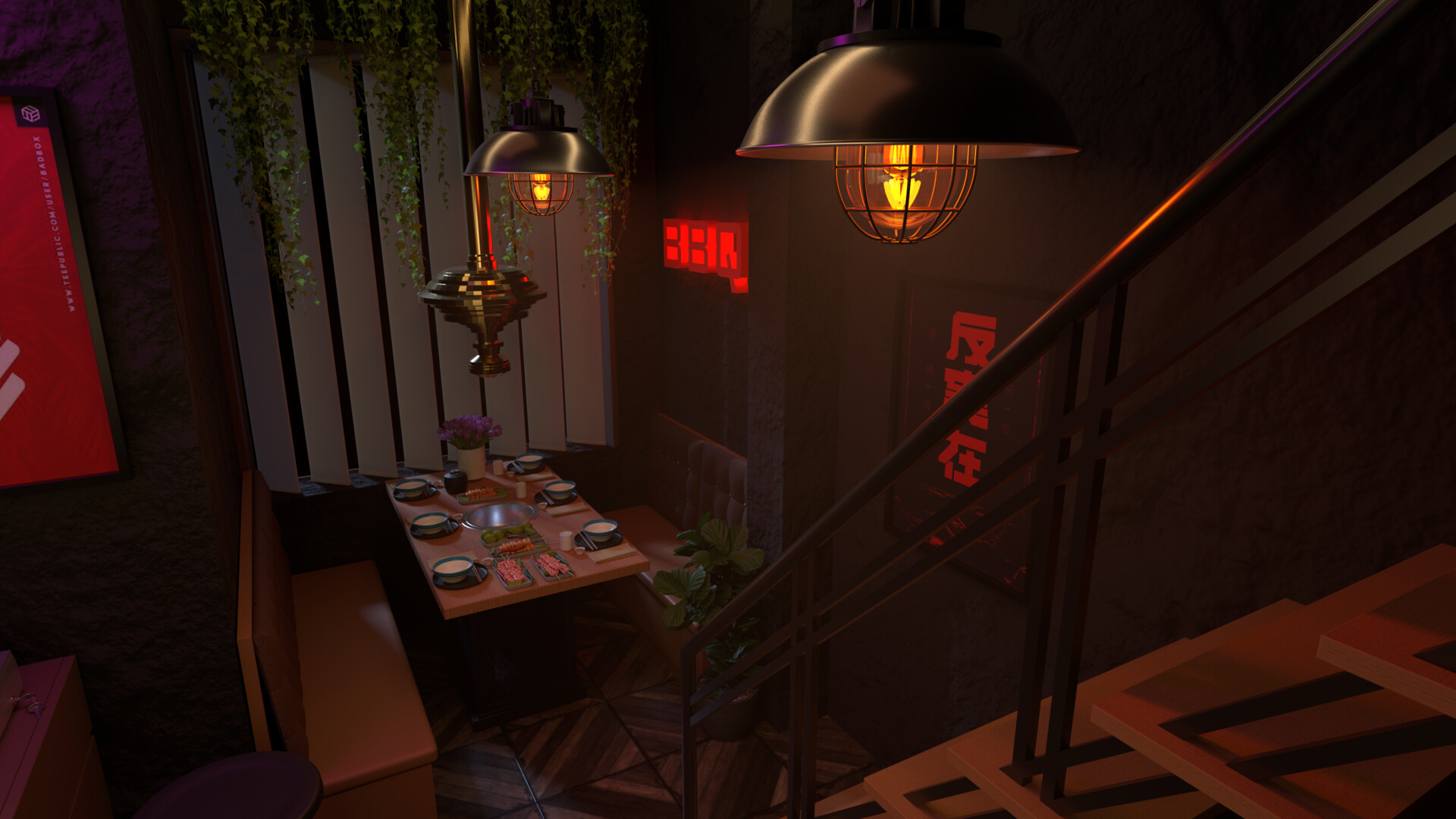 ArtStation - BBQ scene