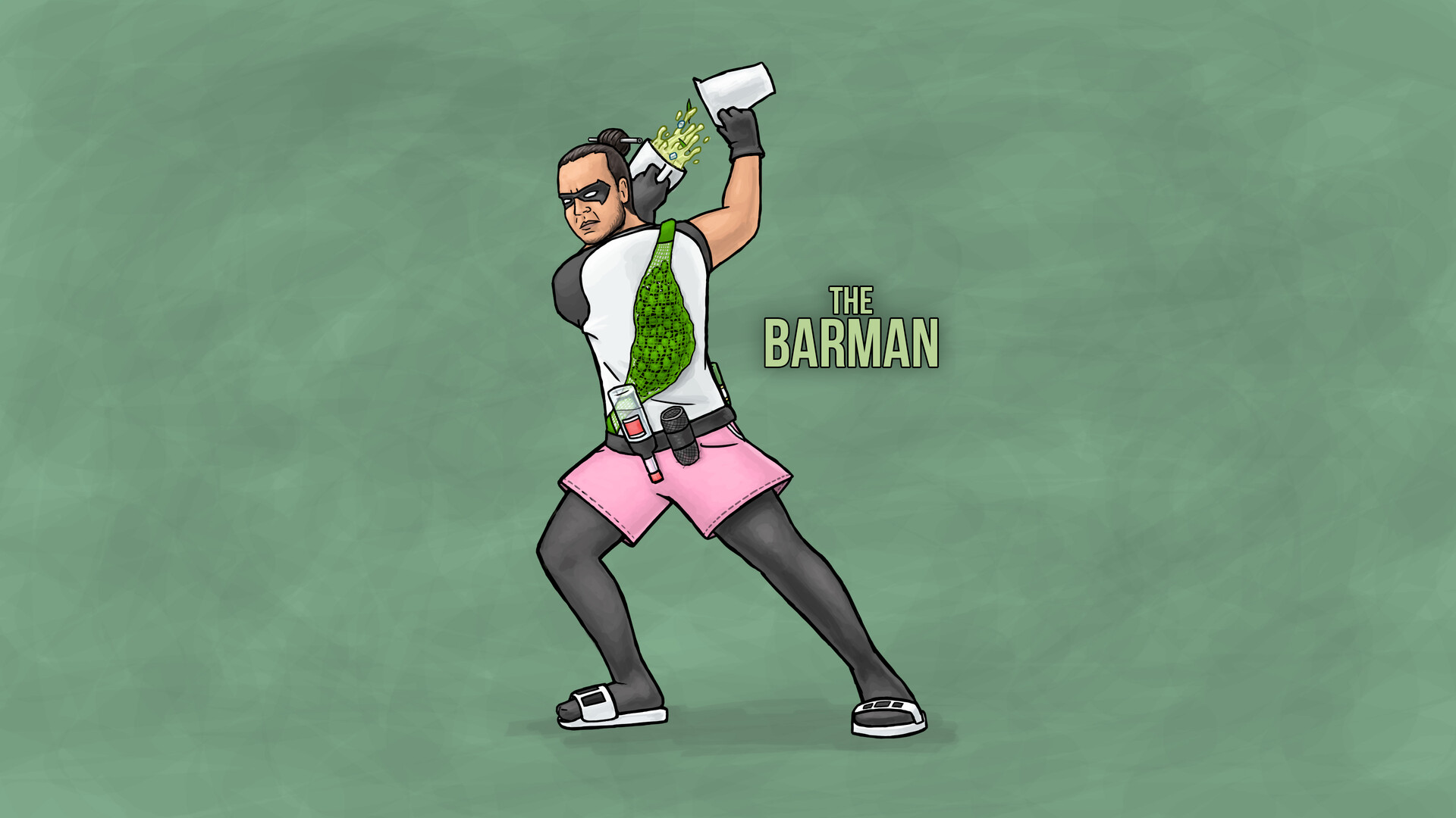 ArtStation - The Barman (Joke Illustration)