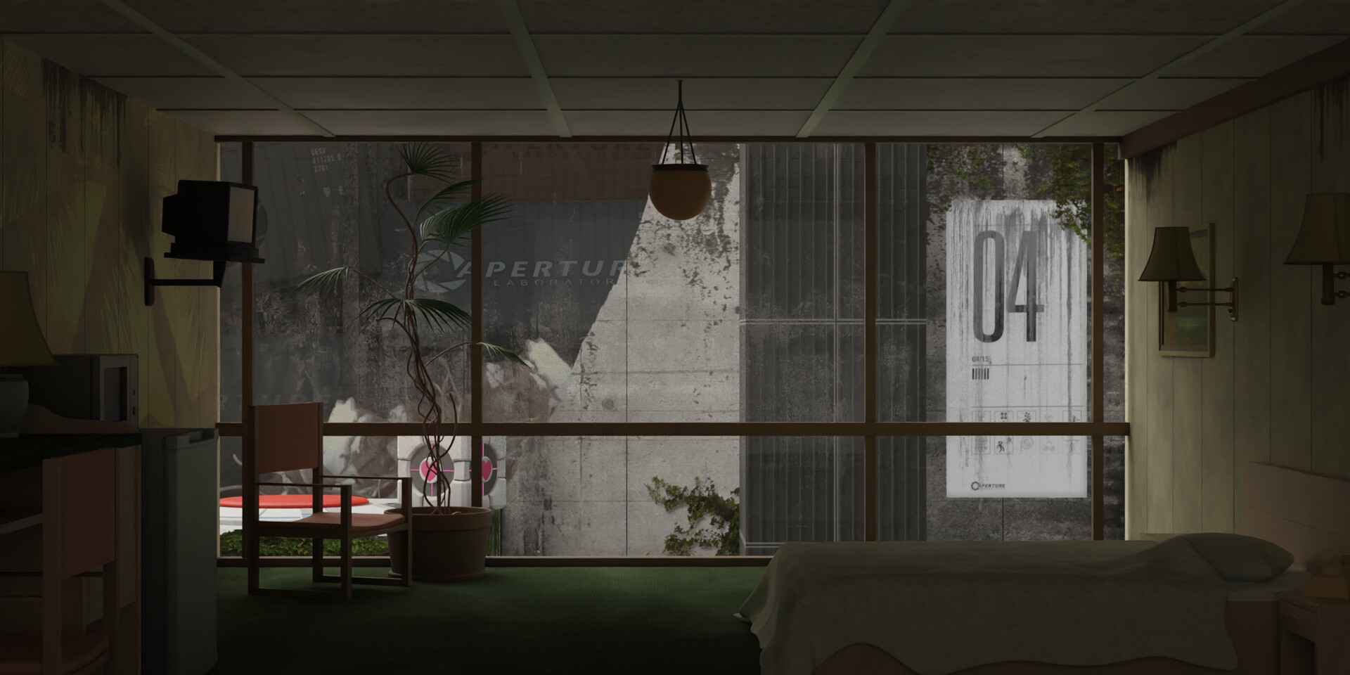 ArtStation - PORTAL 2 room