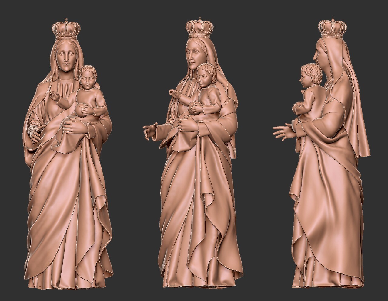 ArtStation - WIP Marry and baby Jesus