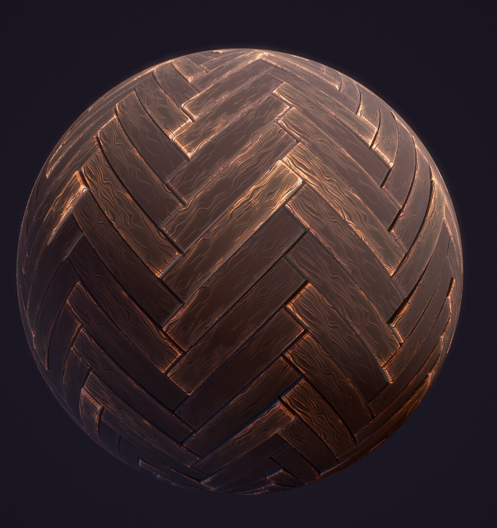 ArtStation - Stylized wood floor