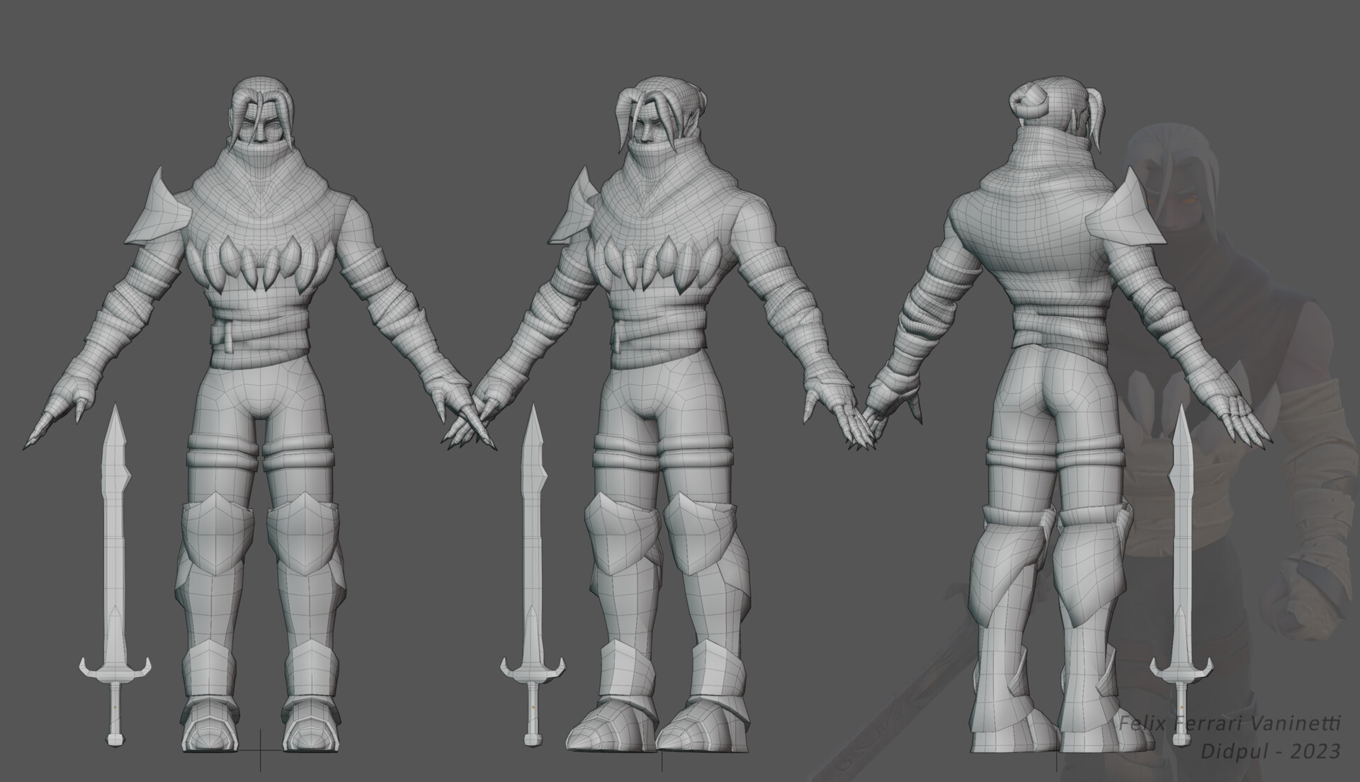 Felix Ferrari Vaninetti - Mouth - The Mimic Warrior - Stylized Fantasy ...