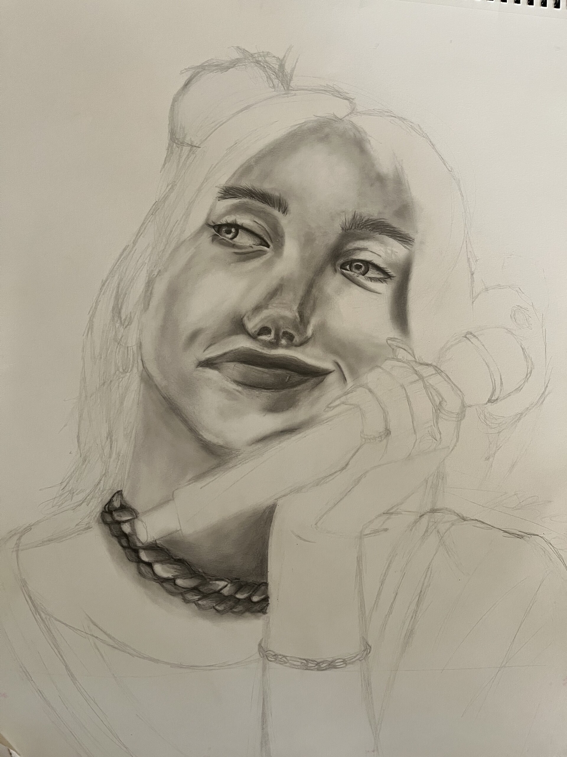 ArtStation - Unfinished Billie Eilish Drawing