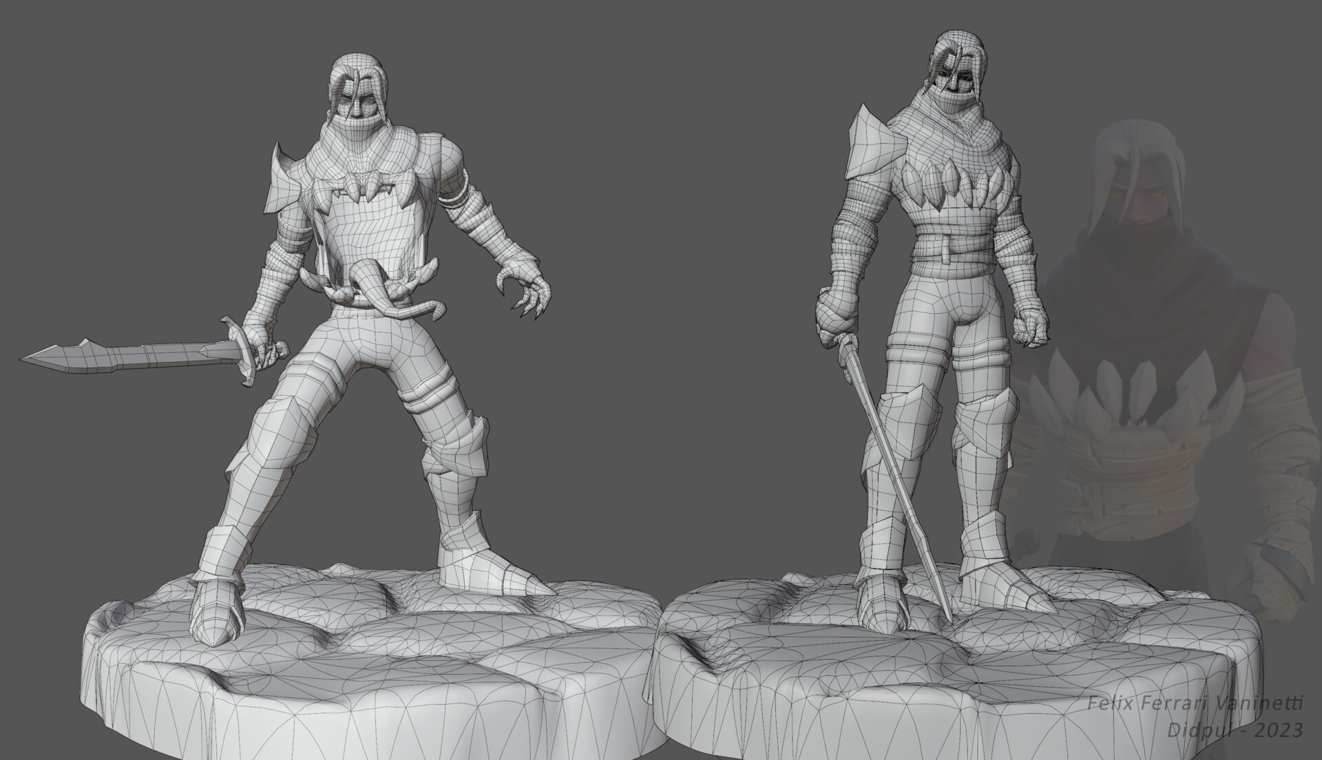 Felix Ferrari Vaninetti - Mouth - The Mimic Warrior - Stylized Fantasy ...