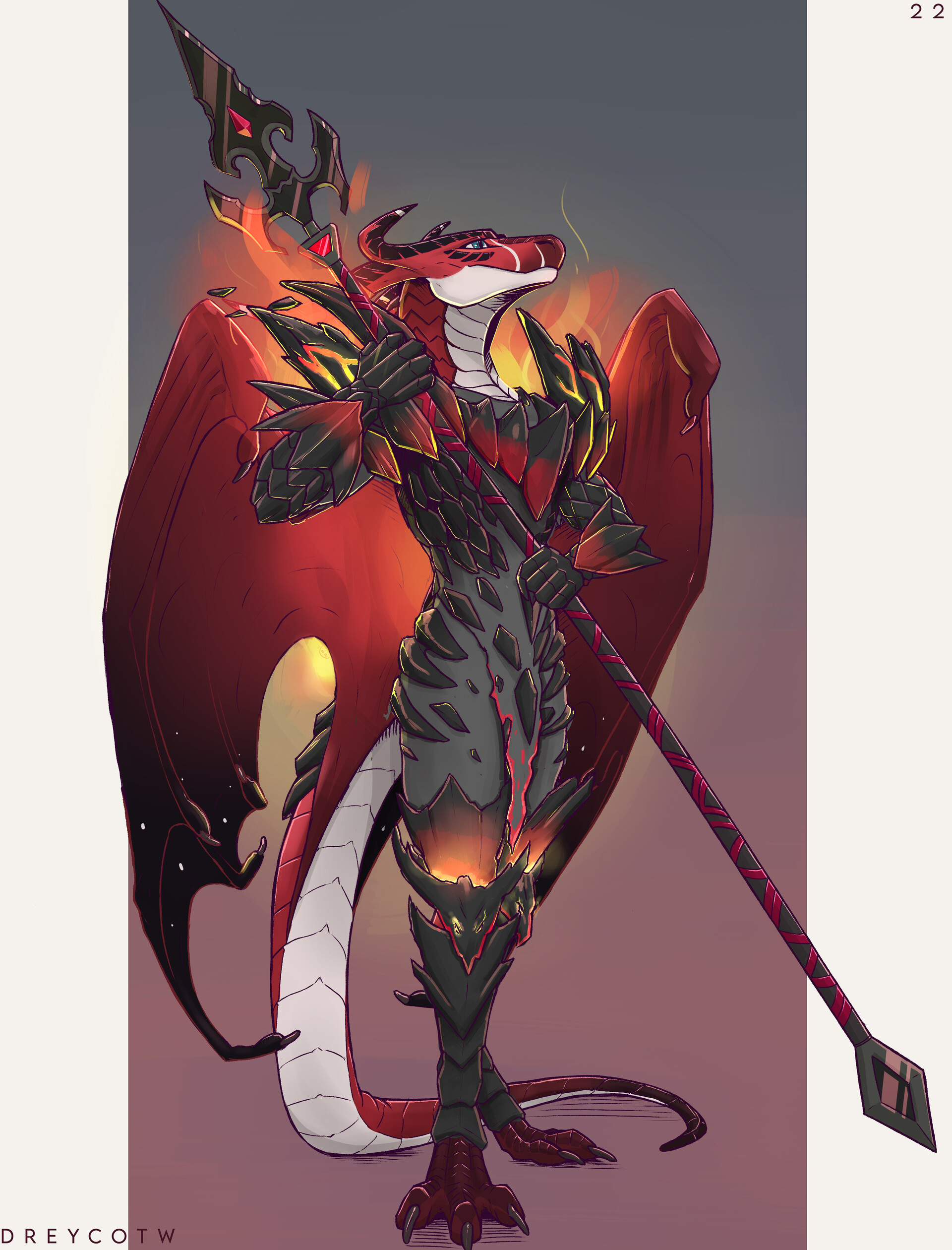 humanoid dragon armor