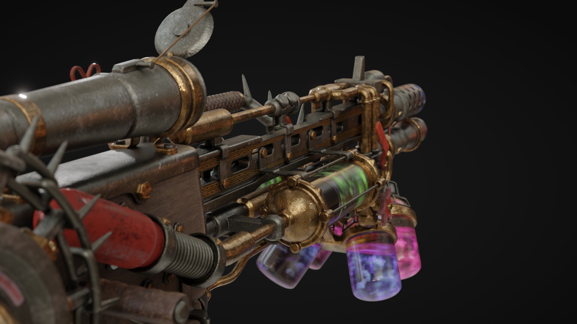 ArtStation - Steampunk gun