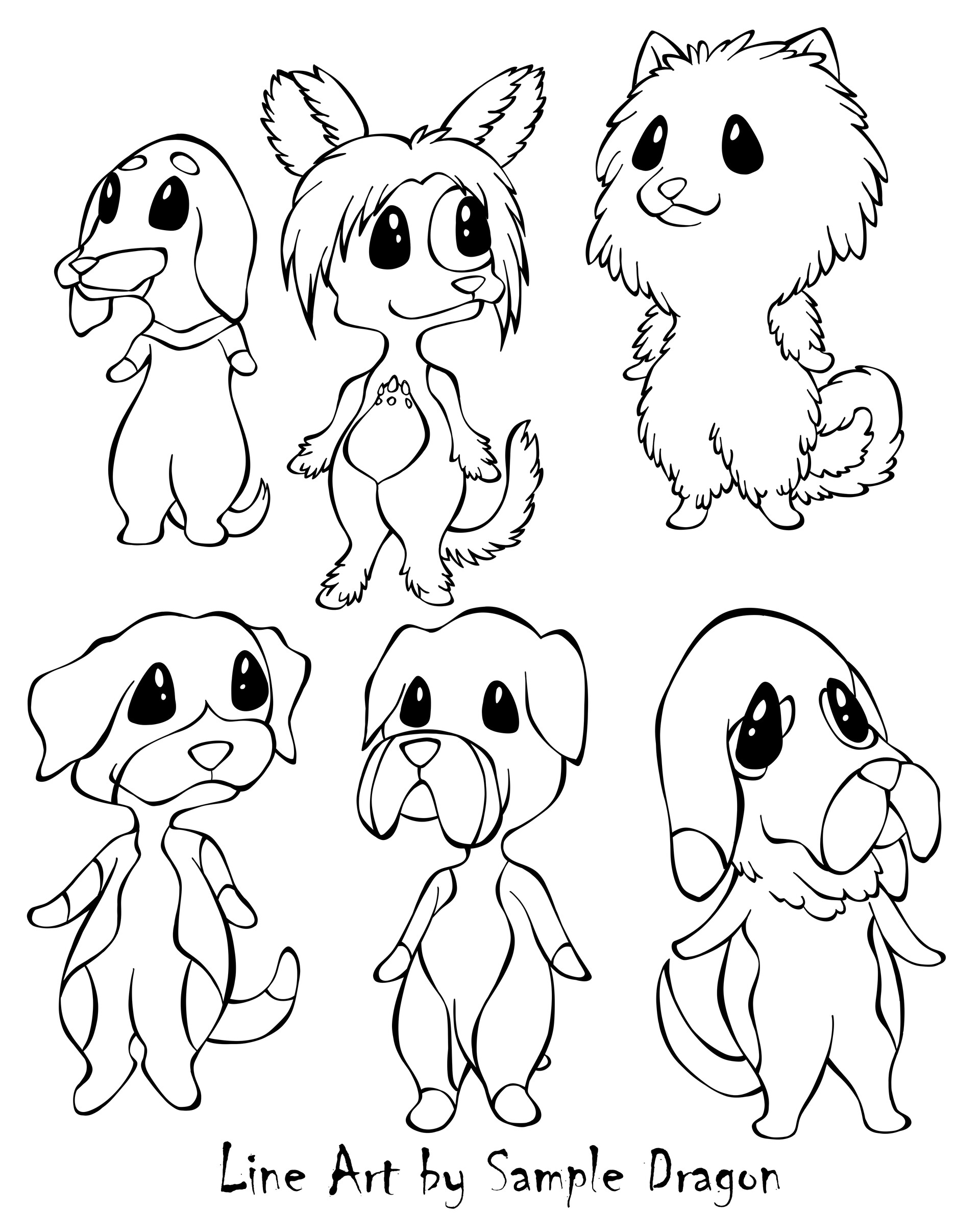 how to draw an anthro dog