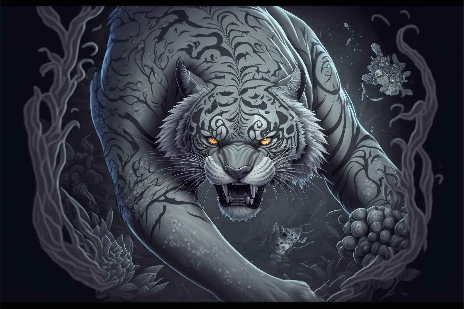 ArtStation - Grey Tiger