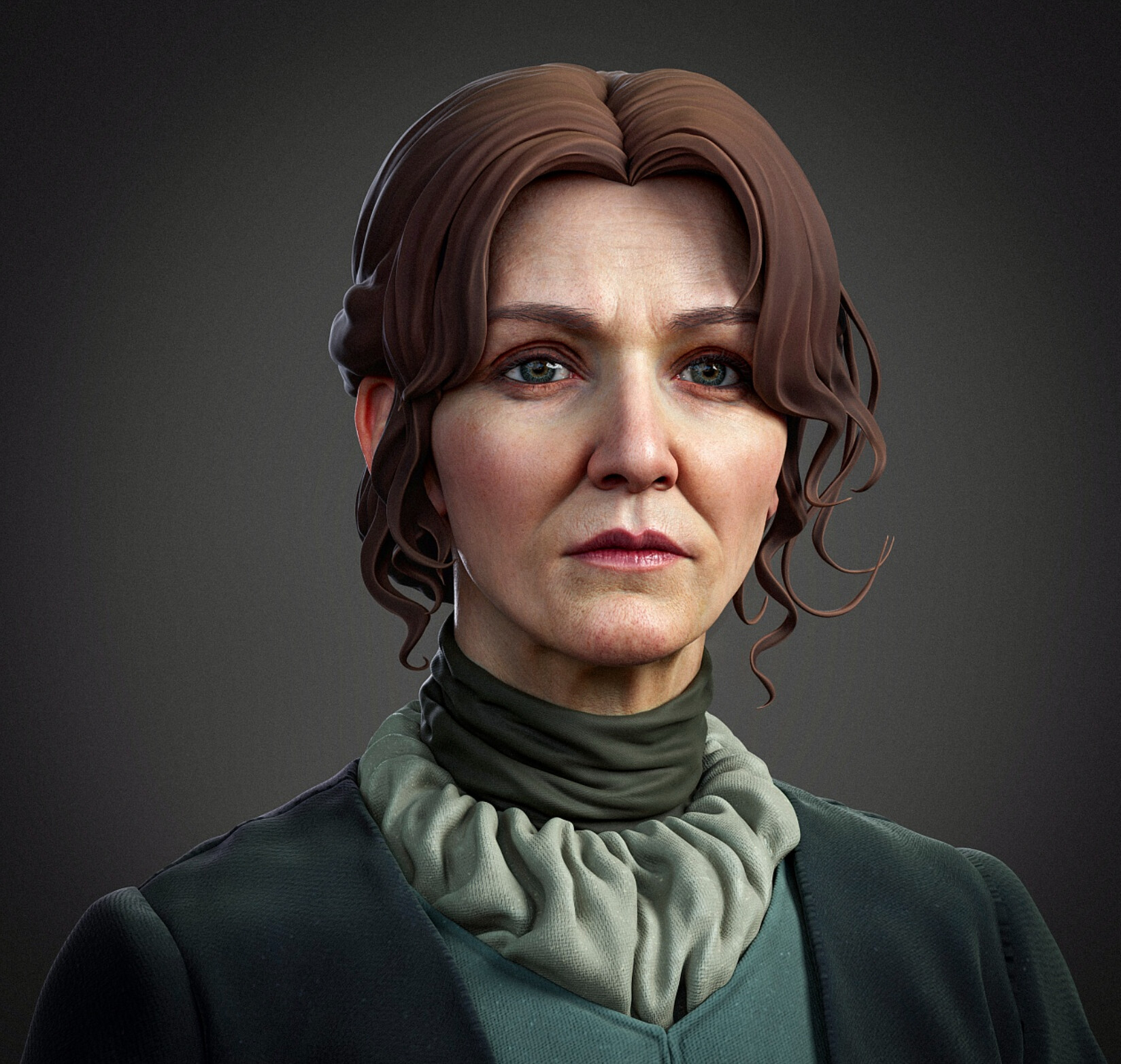 ArtStation - 3D model----medieval female