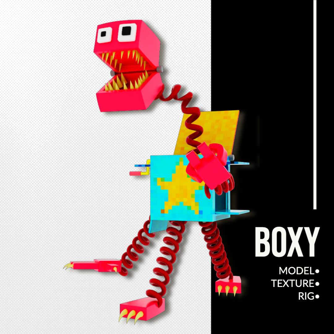 ArtStation - Boxy "Jack In The Box" Model, Texture, and Rig