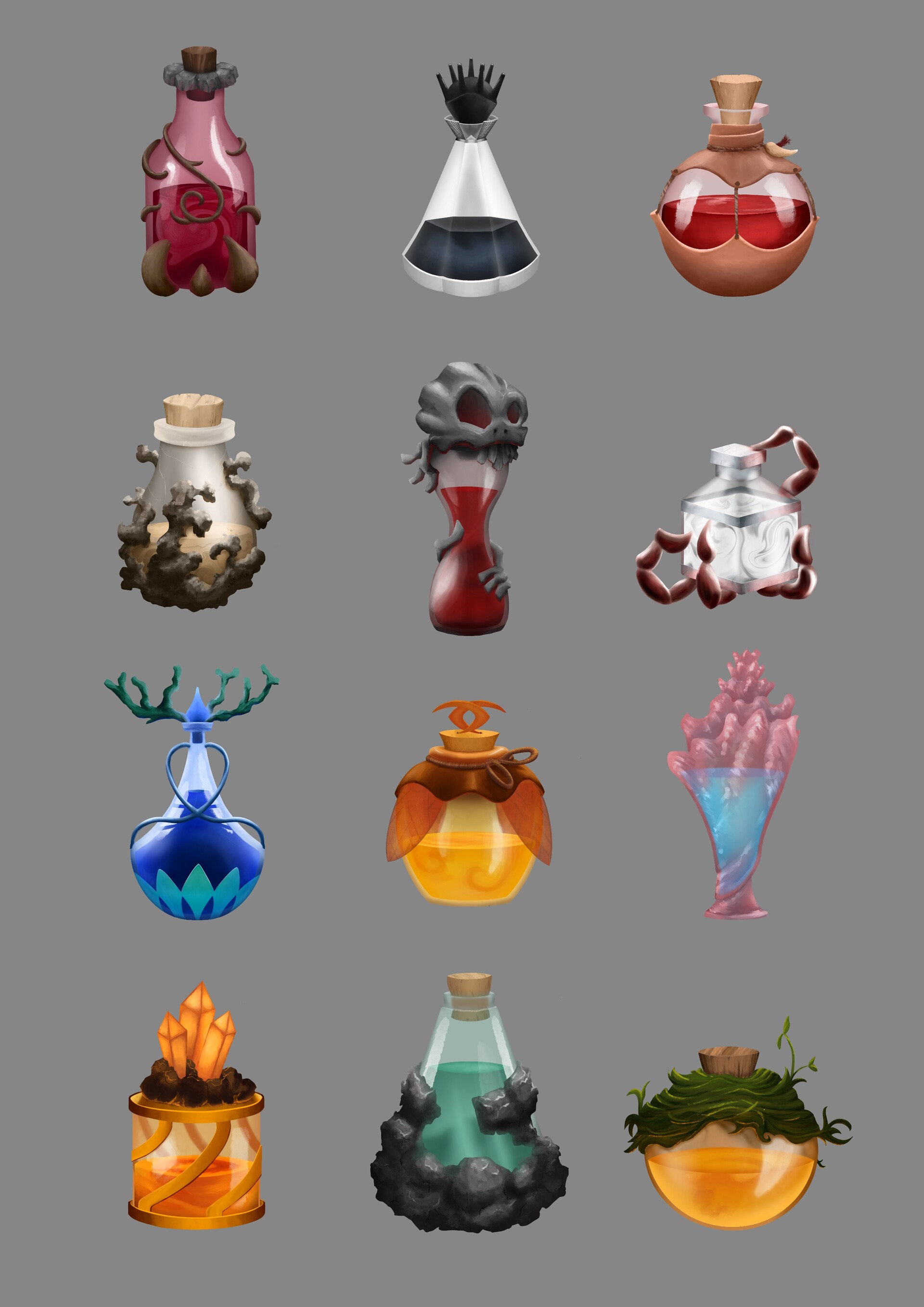 ArtStation - Blood flasks concepts