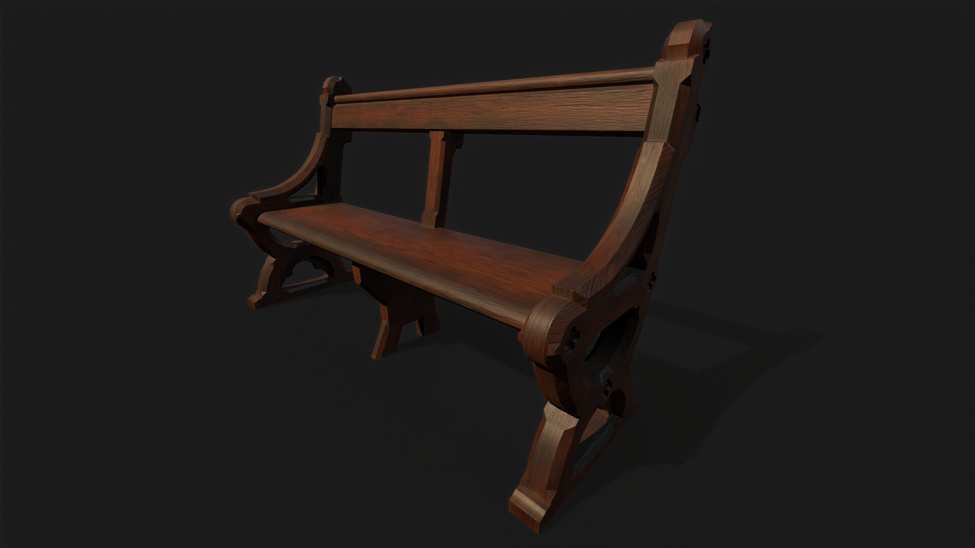 ArtStation - 1863 Pugin Style & Era Gothic Open Back Pitch Pine Pews ...