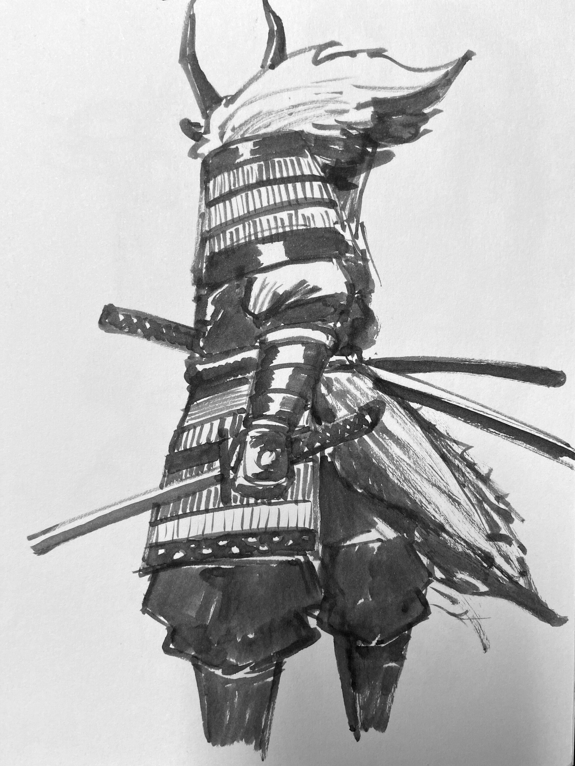 ArtStation - Samurai Ink Sketches