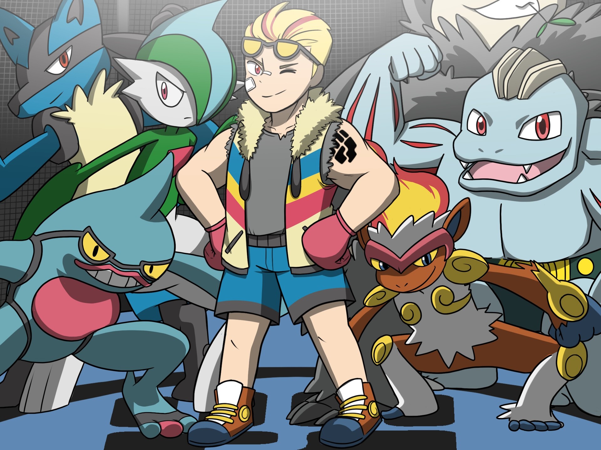 ArtStation - Ace - Fighting Type Gym Leader - Pokemon