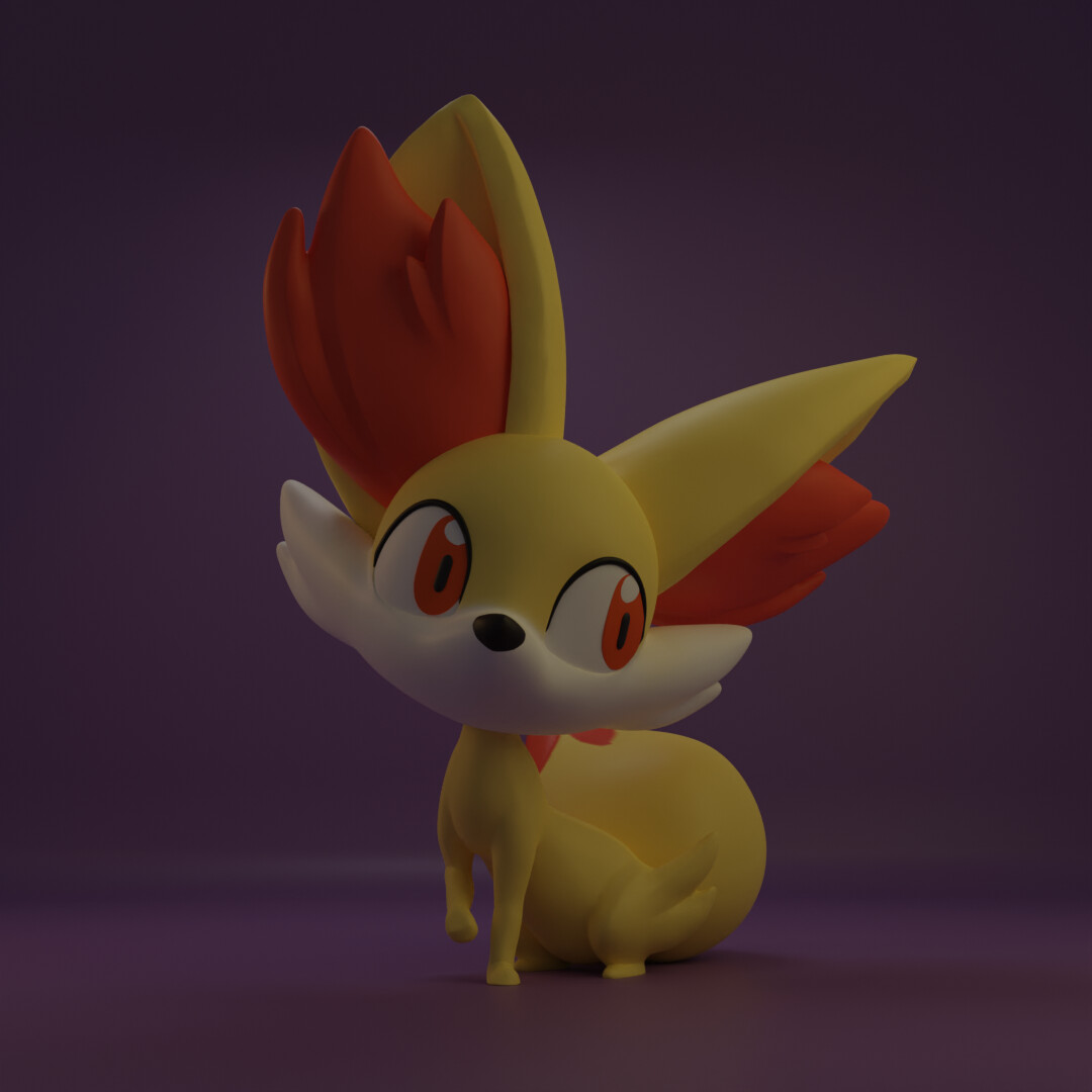 ArtStation - fennekin from pokemon