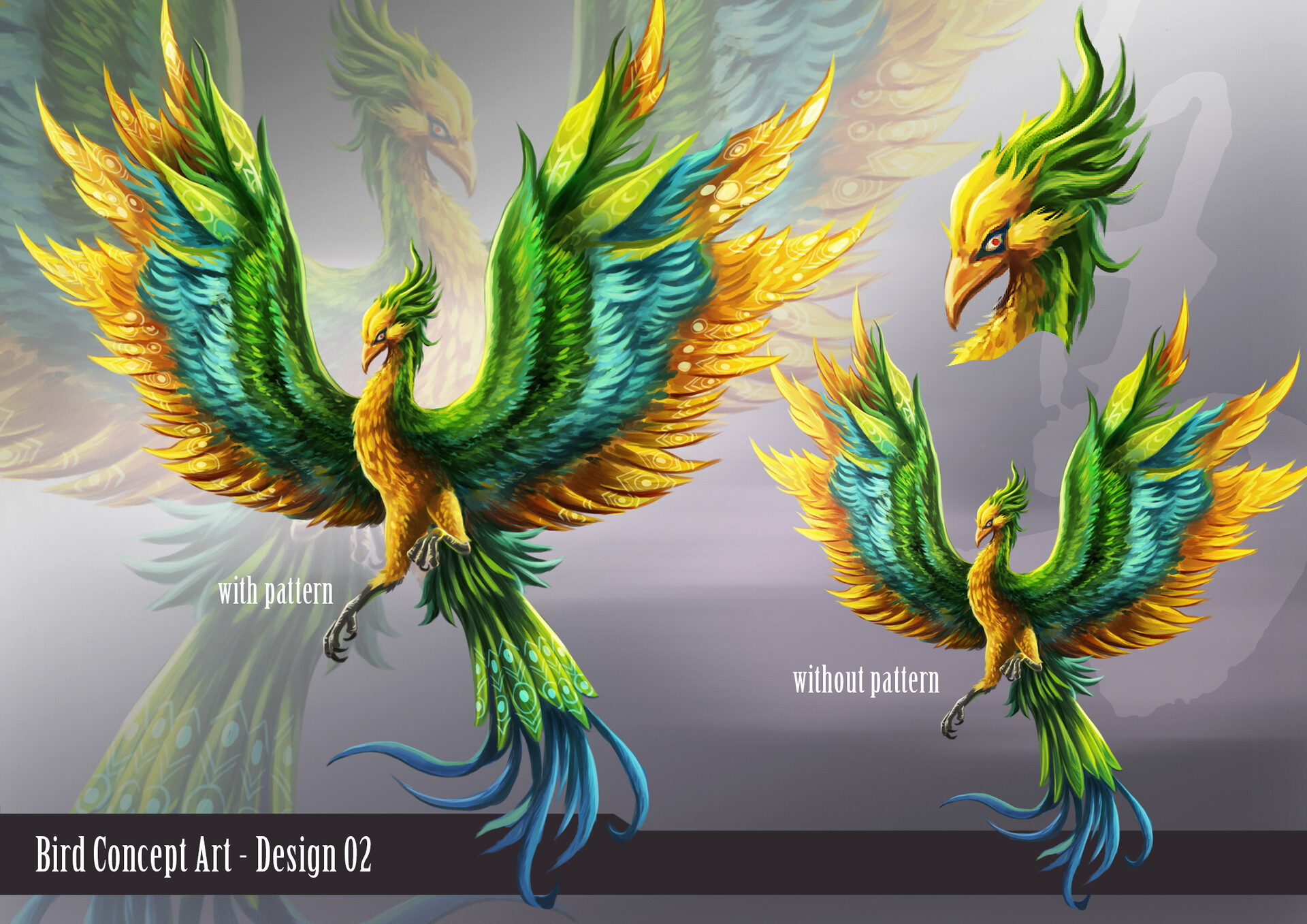 Chen Lin - Birds Design - Eagle and Phoenix