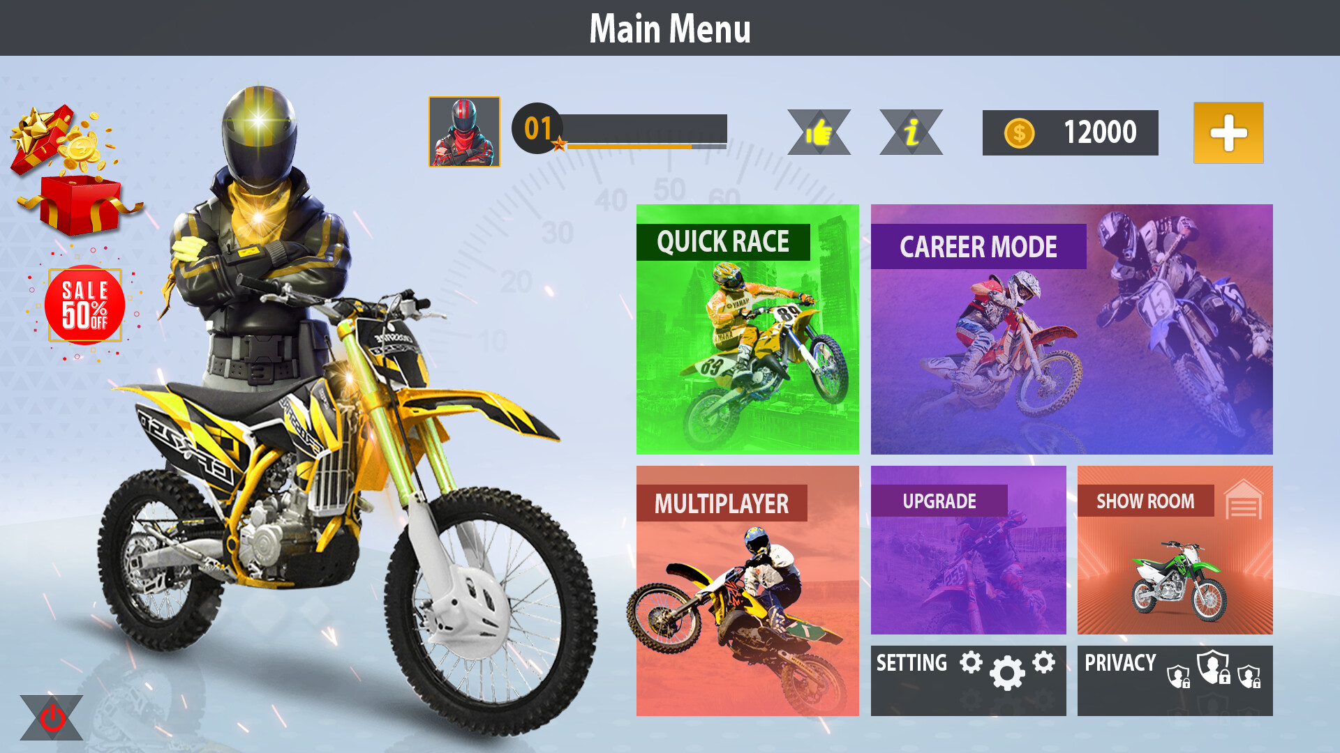 ArtStation - Bike Stunt Game Ui
